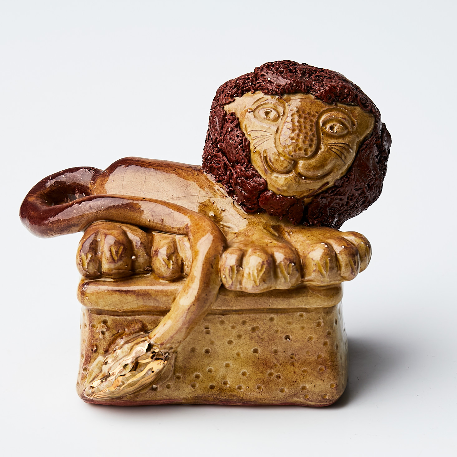 Images for 2123457. REX STUART-BECK. FIGURINE, "Imperial Lion", glazed ...