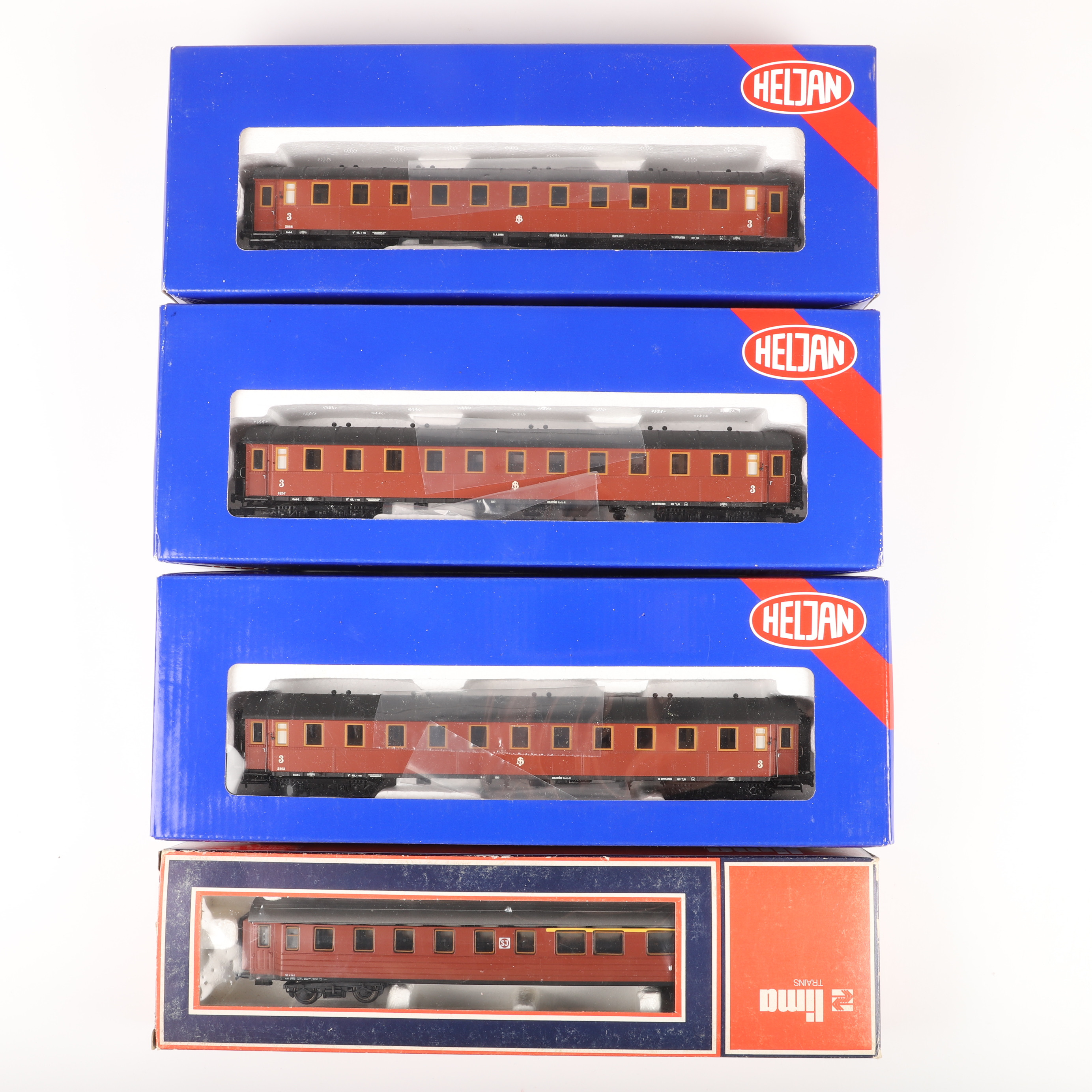 Images for 2127162. CARS, SJ, 4 units, Heljan/Lima, Denmark/Italy ...