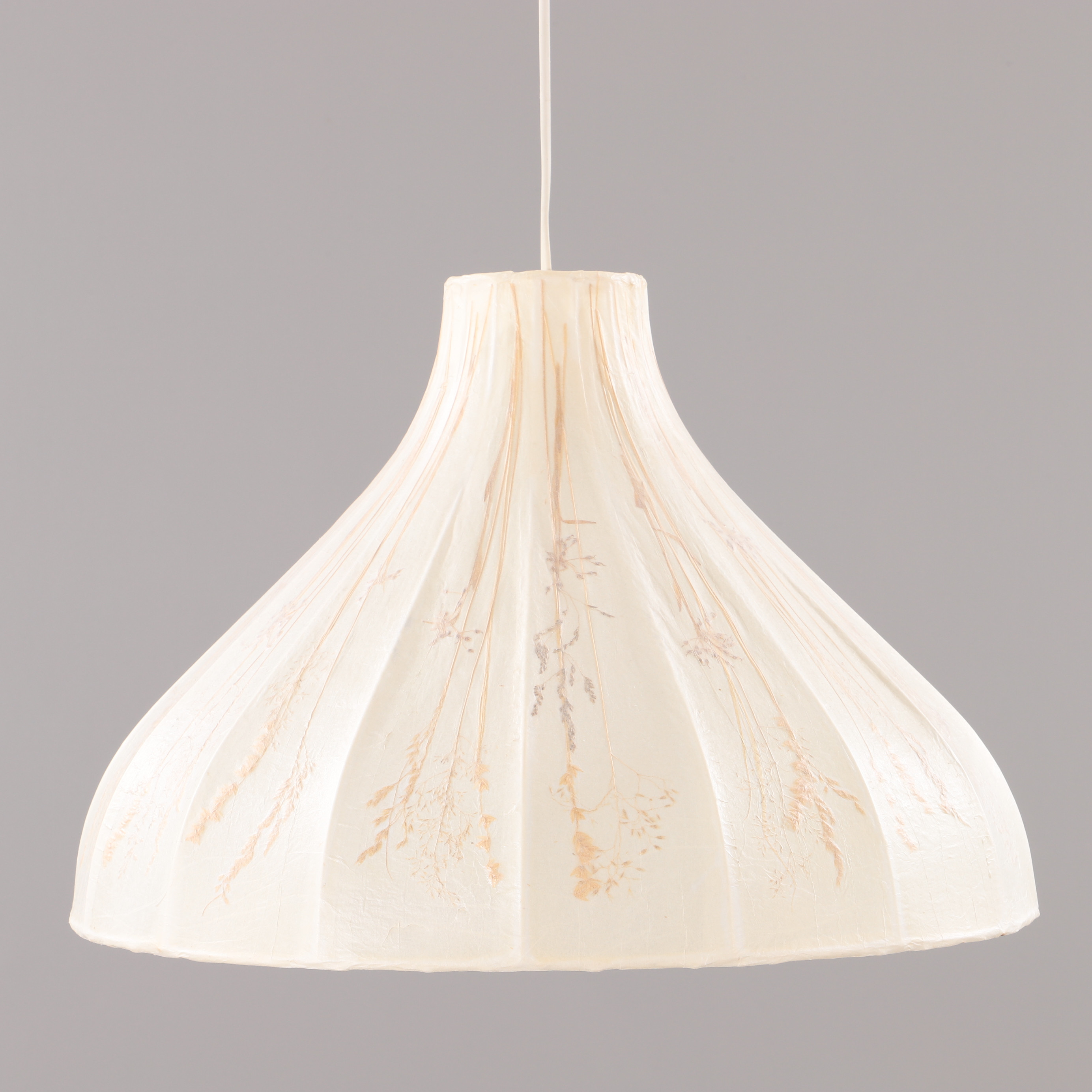 CARL MALMSTEN. Taklampa, "Kjolen", rispapper samt växter. | Barnebys