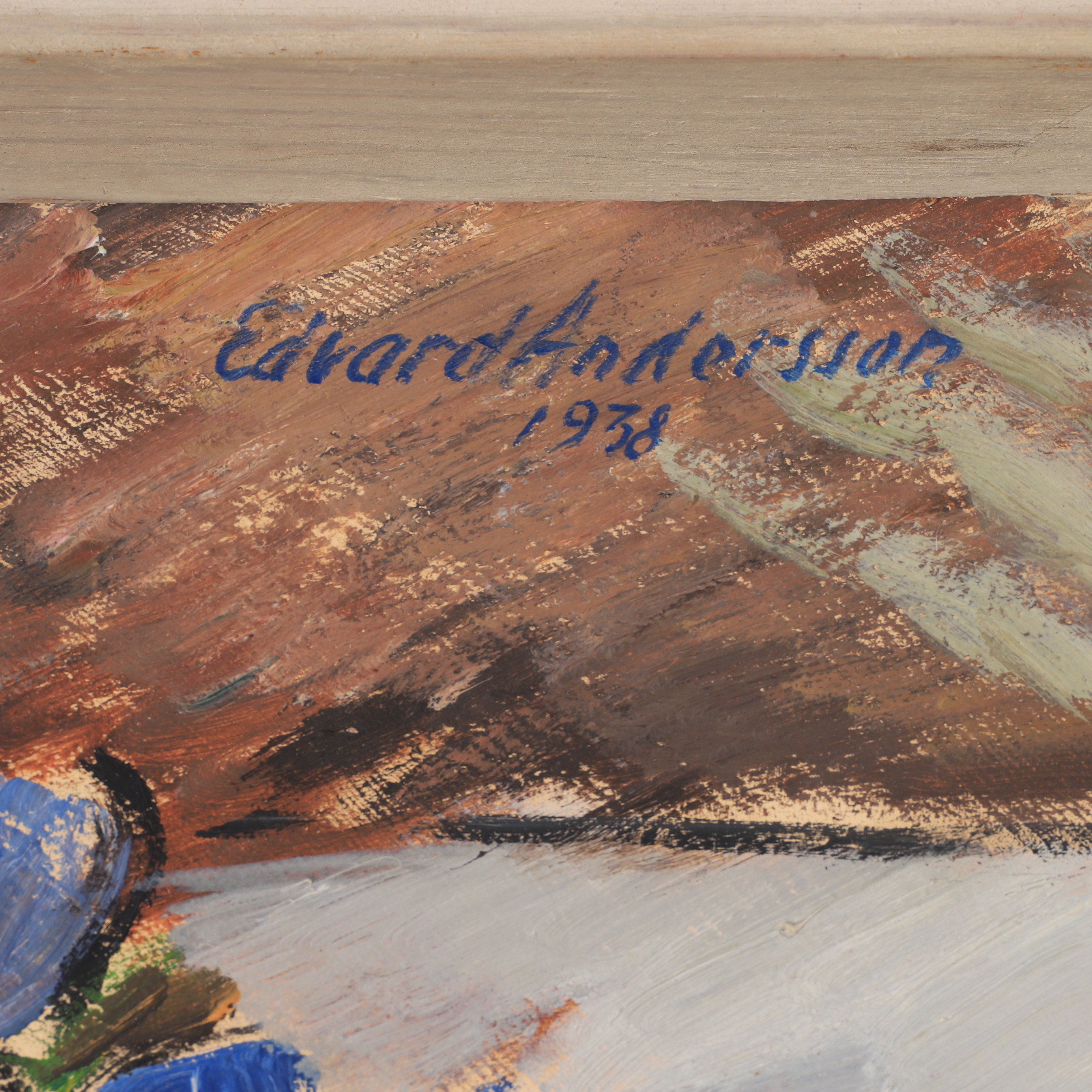 Images for 2140686. EDVARD ANDERSSON. Flowers, oil on Board, signed ...