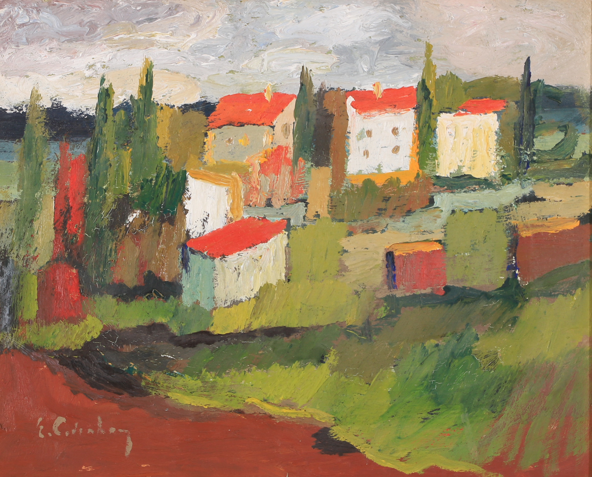 Images for 2141914. ERIC CEDERBERG. Landscape Provance, oil on Board ...