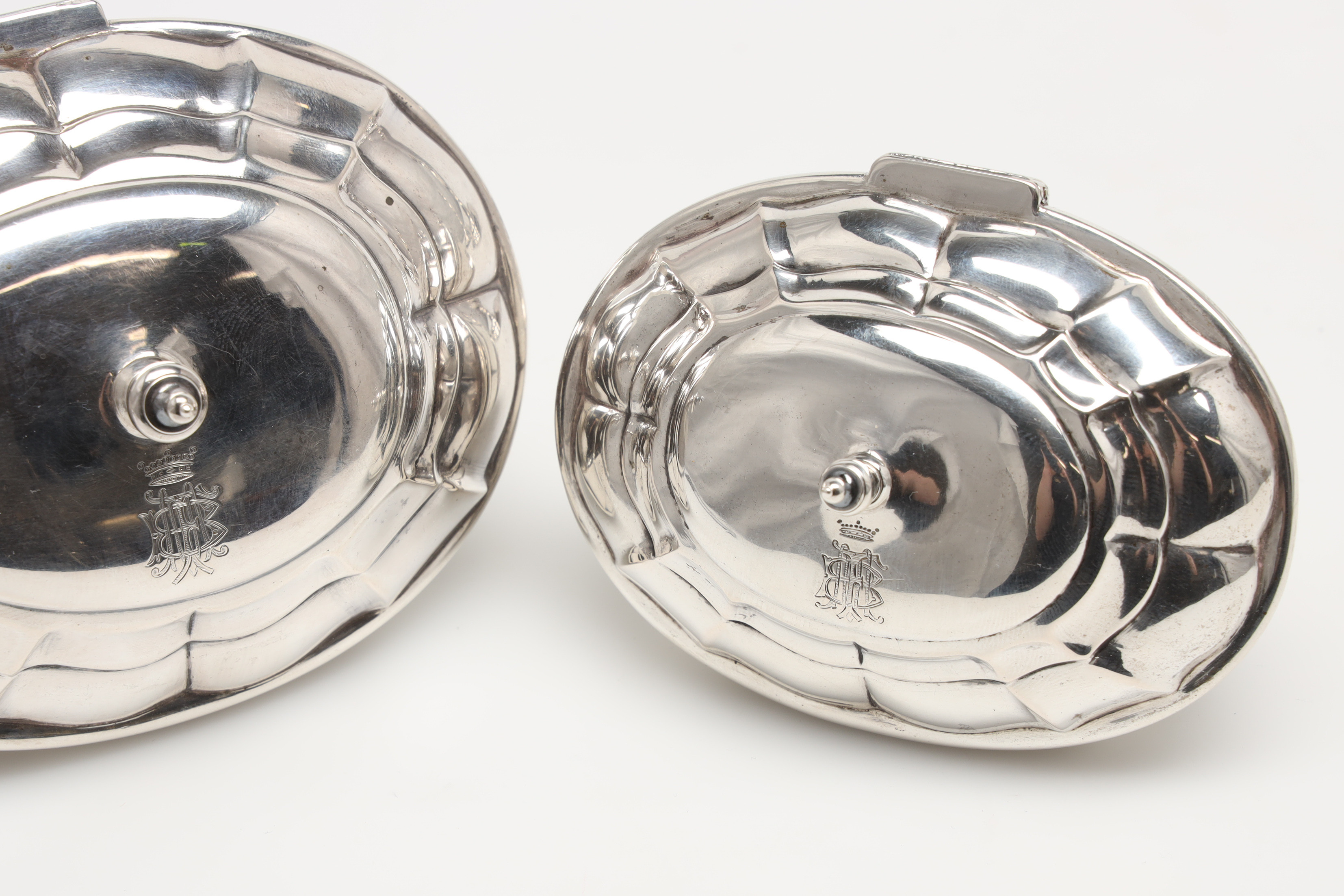 Images for 2144416. SILVER SETTING, for dressing table, noble monogram ...