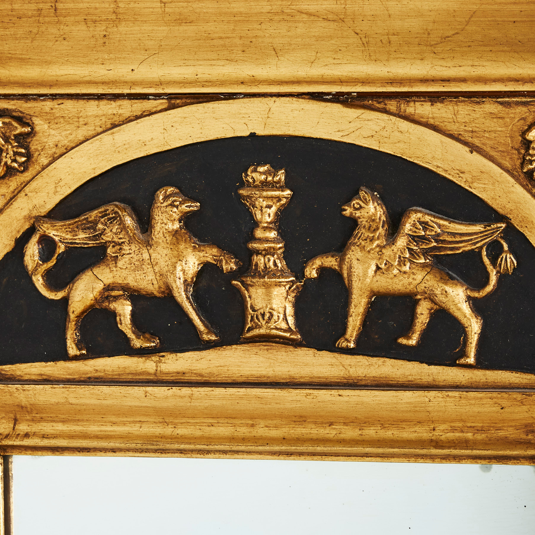 Images for 2147402. MIRROR, Empire style, 19th century, crest with ...