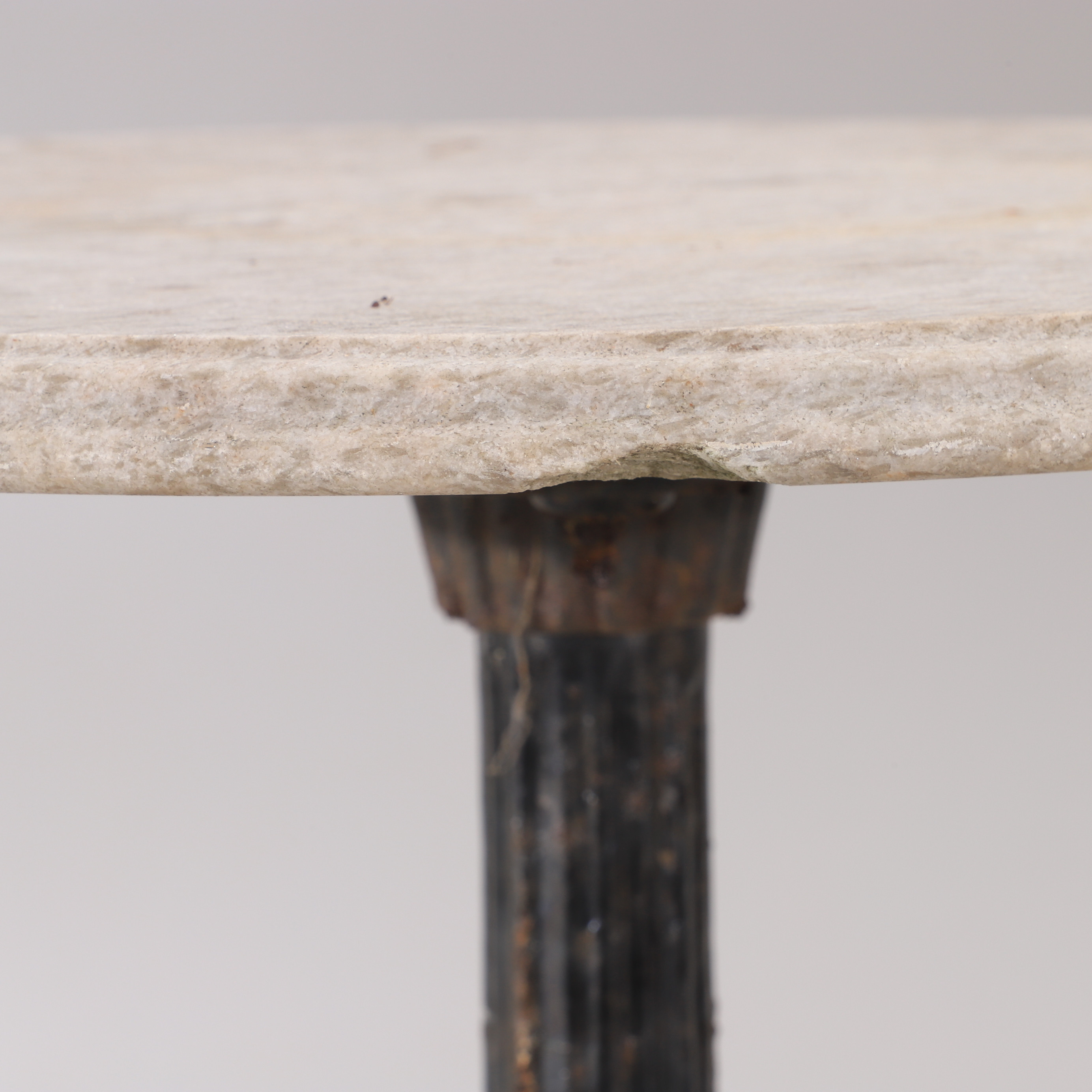 Images for 2147419. GARDEN TABLE, cast iron with stone top. - Auctionet