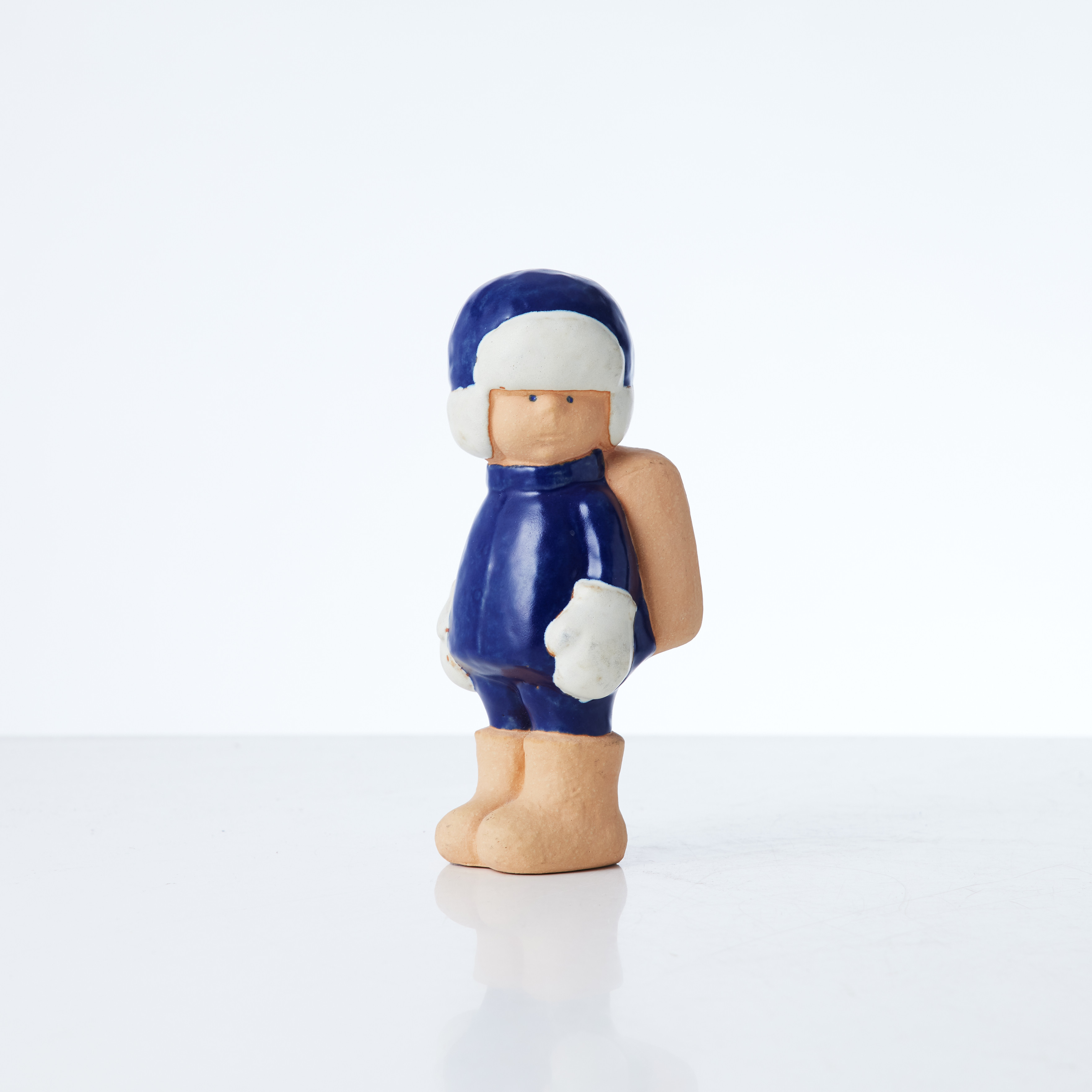 Images for 2149895. LISA LARSON. Boy with backpack, figurine, stoneware ...