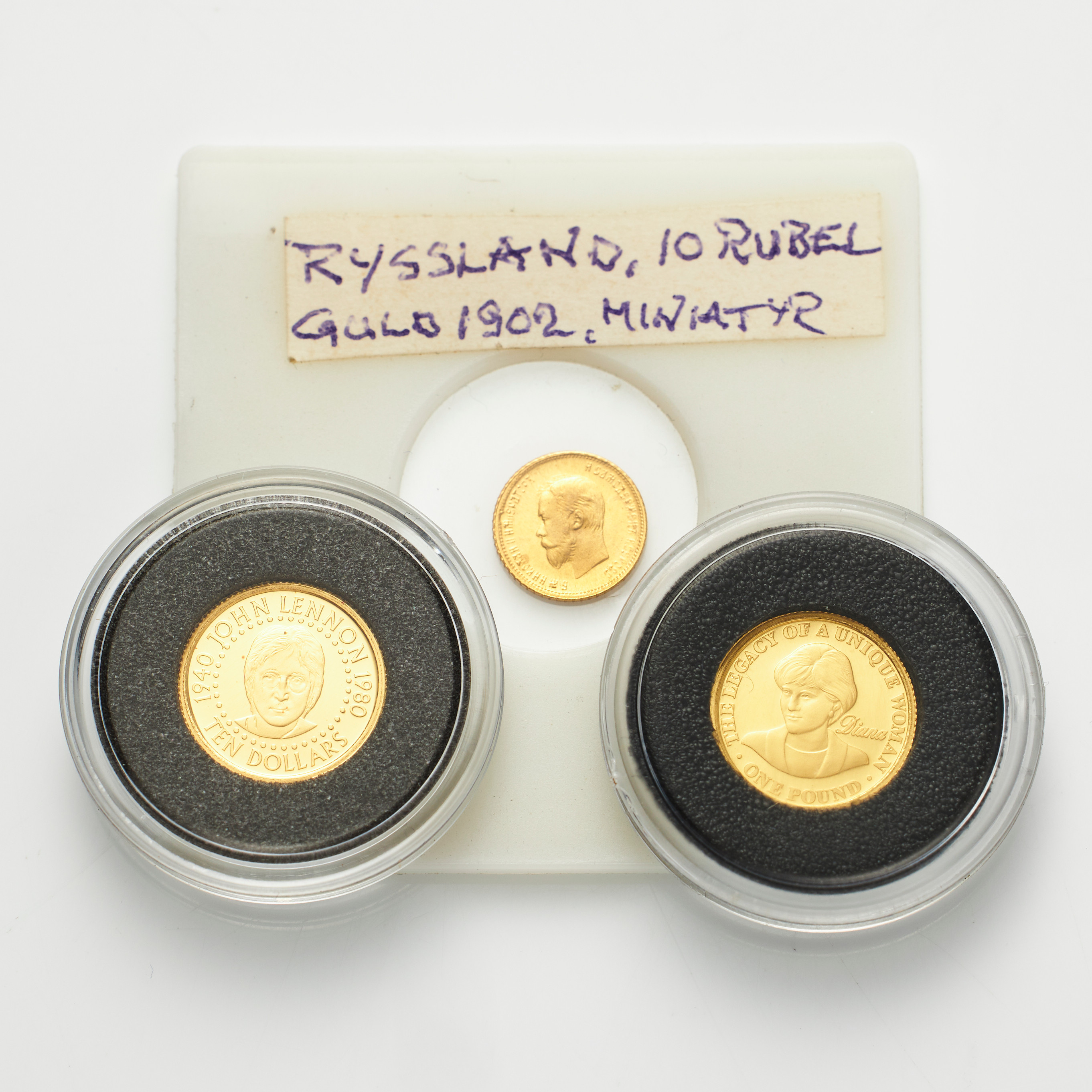 Bilder zu 2152809. MINIATURMÜNZEN, 3 Stk., Feingold, bestehend aus: 1 ...