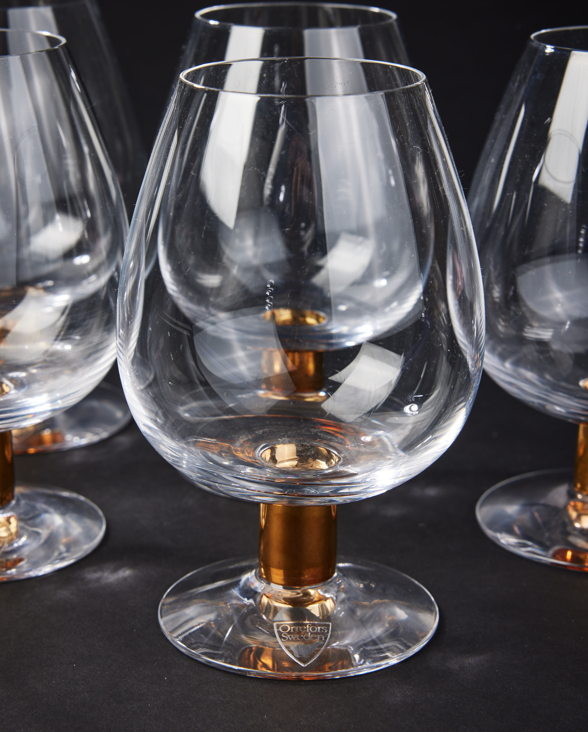 Images for 2153096. GUNNAR CYRÉN. Cognac cups 6 pcs, "Nobel", Orrefors ...