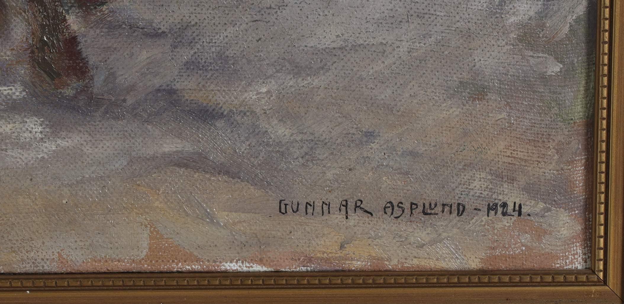 Images for 2162667. GUNNAR ASPLUND (1885-1940) horse with sleigh, oil ...