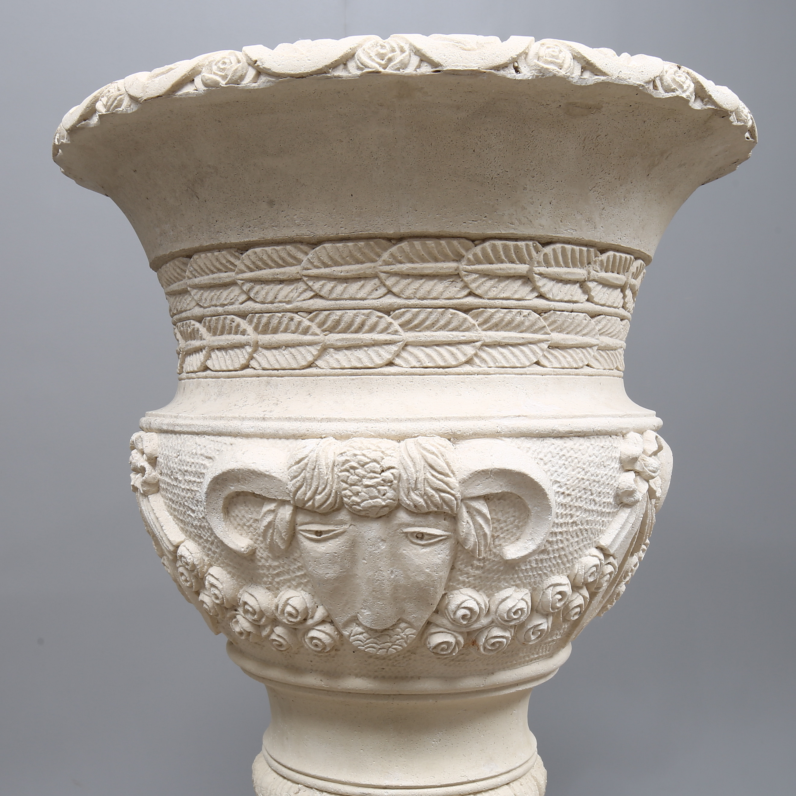 Images for 2167111. GARDEN URNS, 1 pair, cast stone, Satyr, modern ...