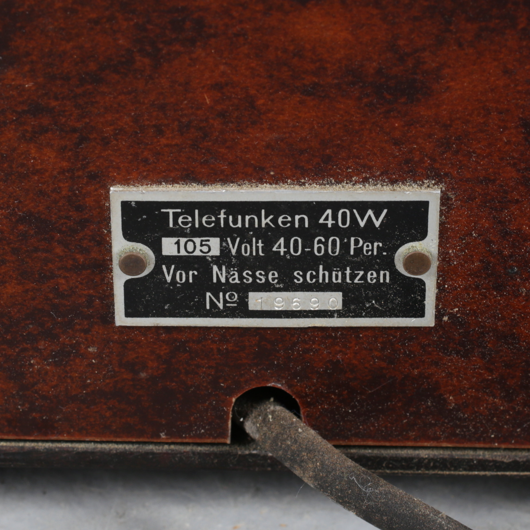 Images for 2171488. RADIO, Bakelite body, 40W (T40W), Telefunken ...