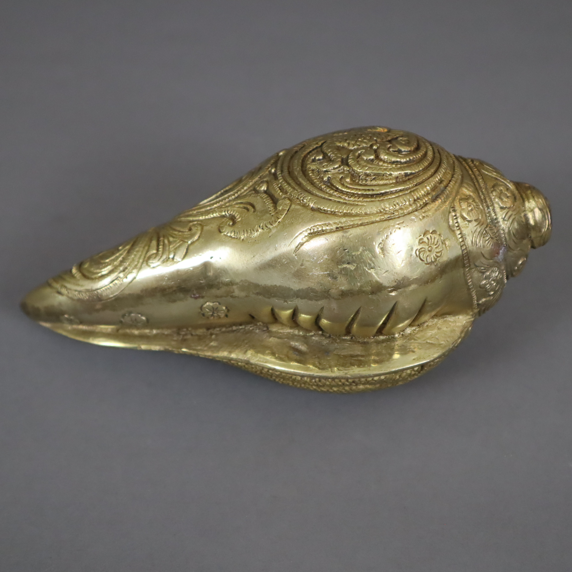 Images for 2172159. - CONCH HORN or SHANKHA - India, heavy brass ...
