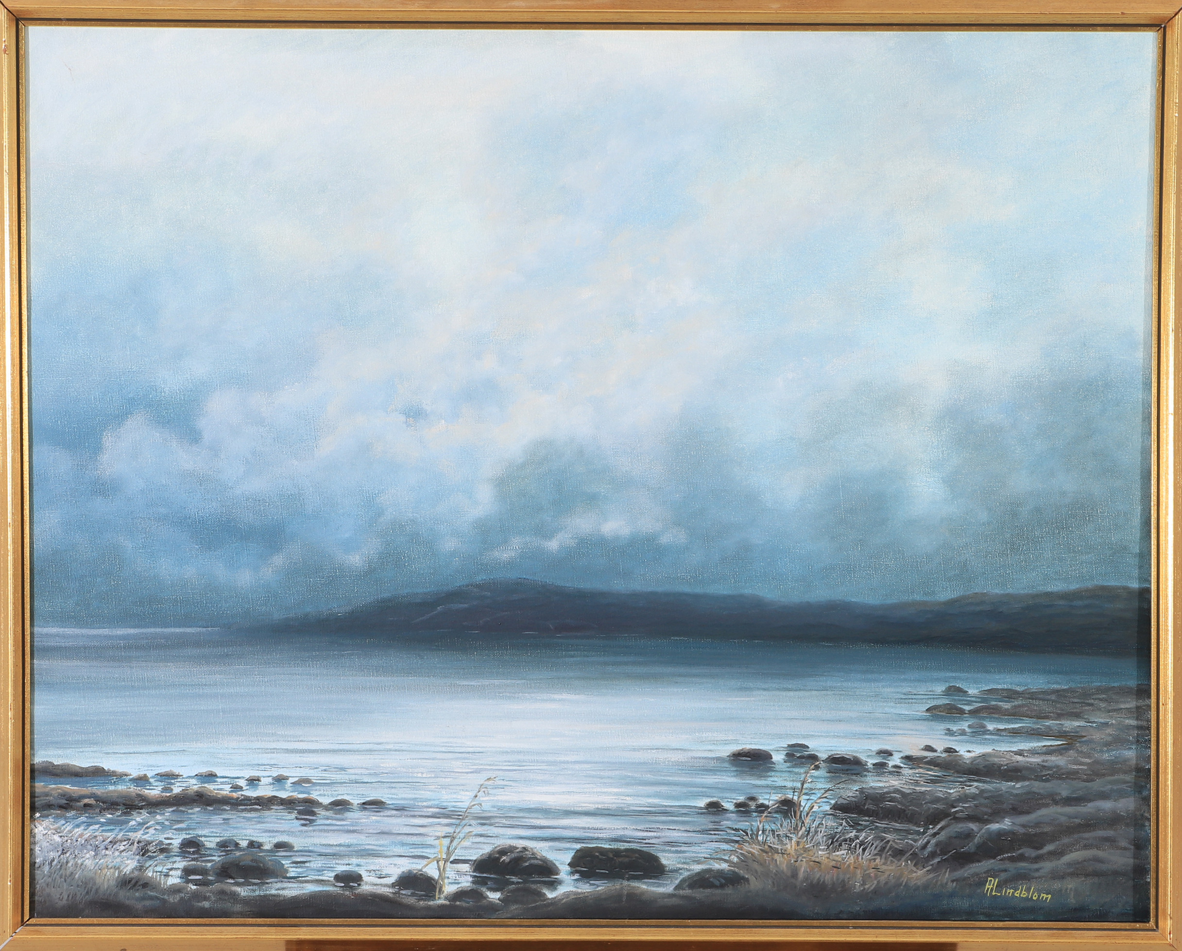 Images for 2174190. ARNOLD LINDBLOM. Coastal part, oil on canvas ...