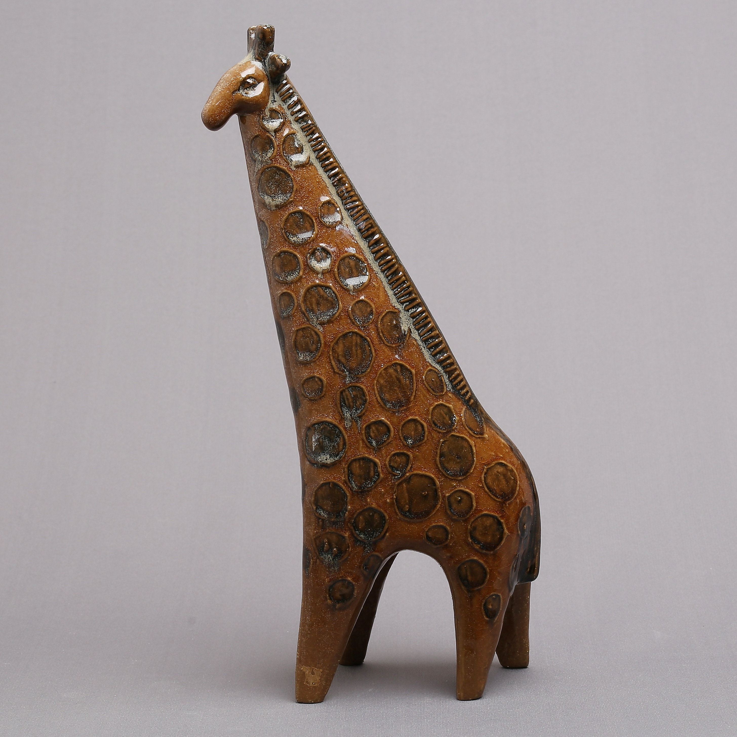 Images for 2174788. LISA LARSON. giraffe, painted and glazed stoneware ...