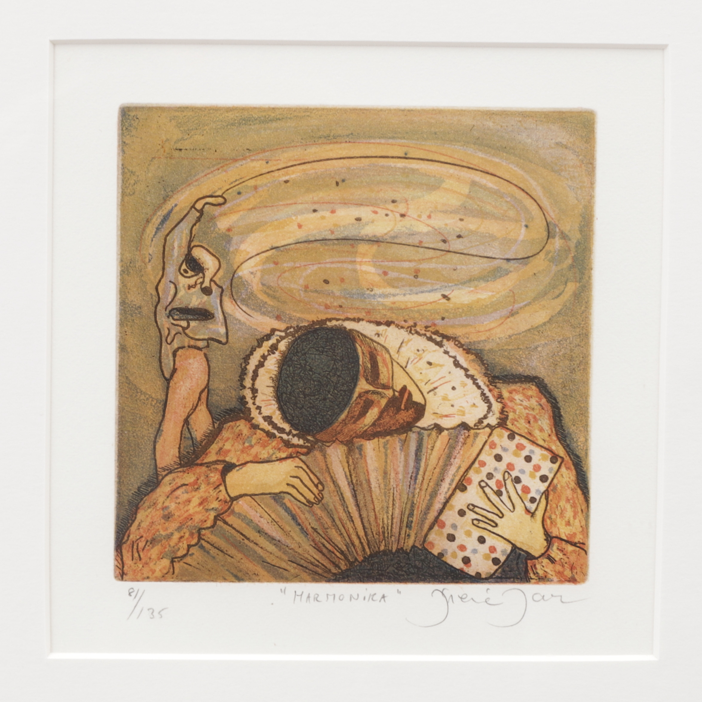 Images for 2180812. IRENE JARZ, PETER JARZ. Color etchings, 2 pcs ...