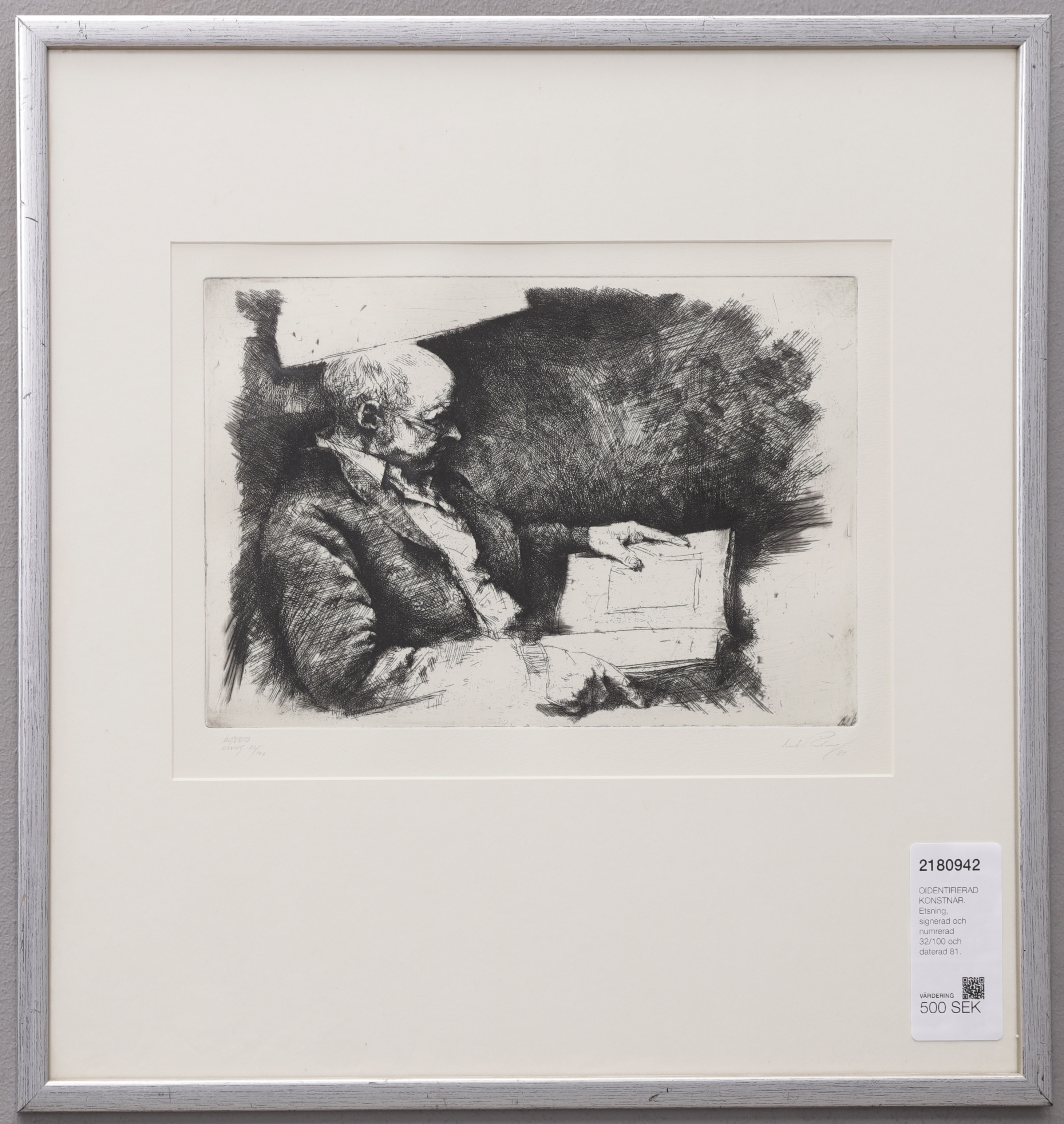 Images for 2180942. MATS RISBERG. Etching, signed and numbered 32/100 ...