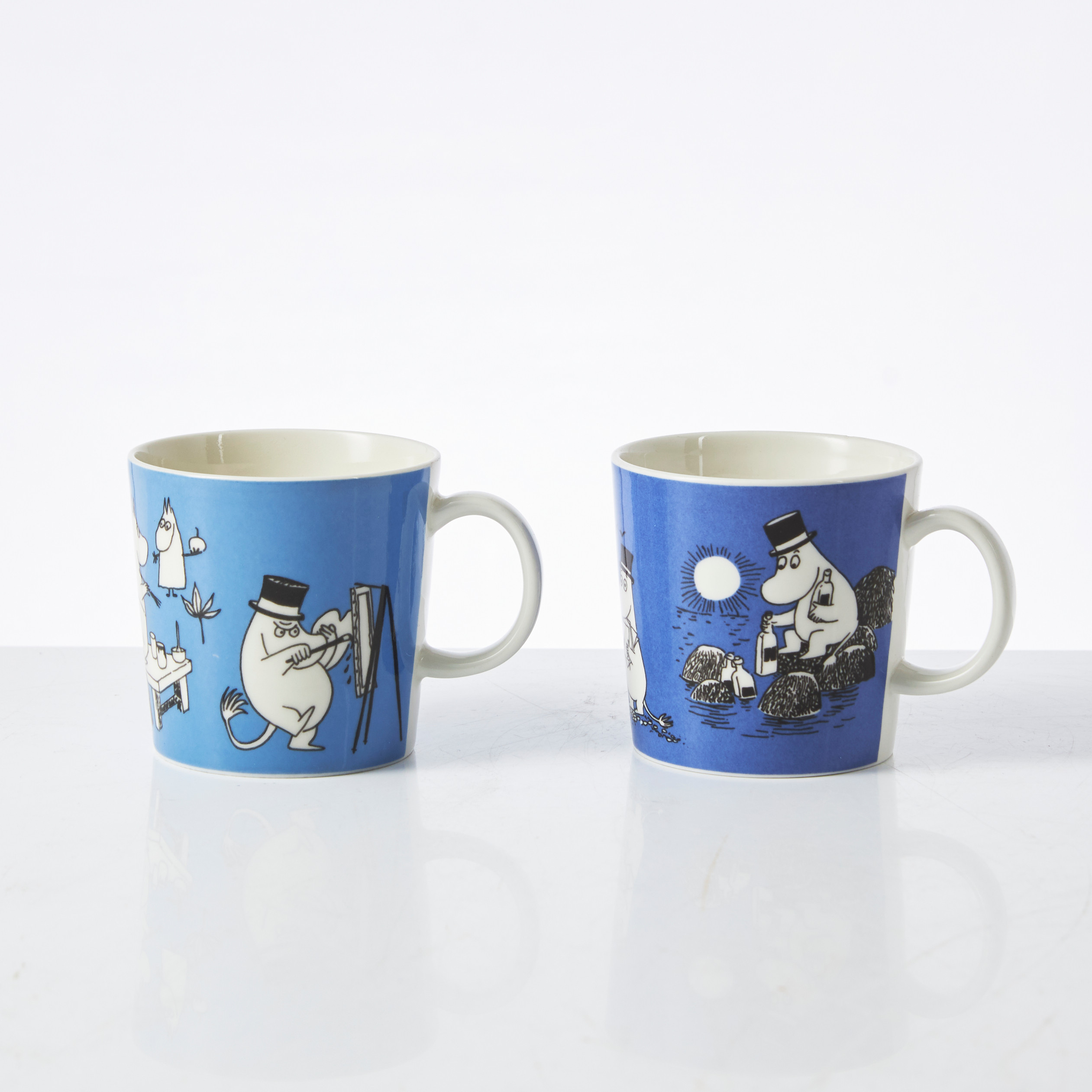 Images for 2181244. MOOMIN MUGS, 2 pieces, porcelain, Arabia, "Painting ...
