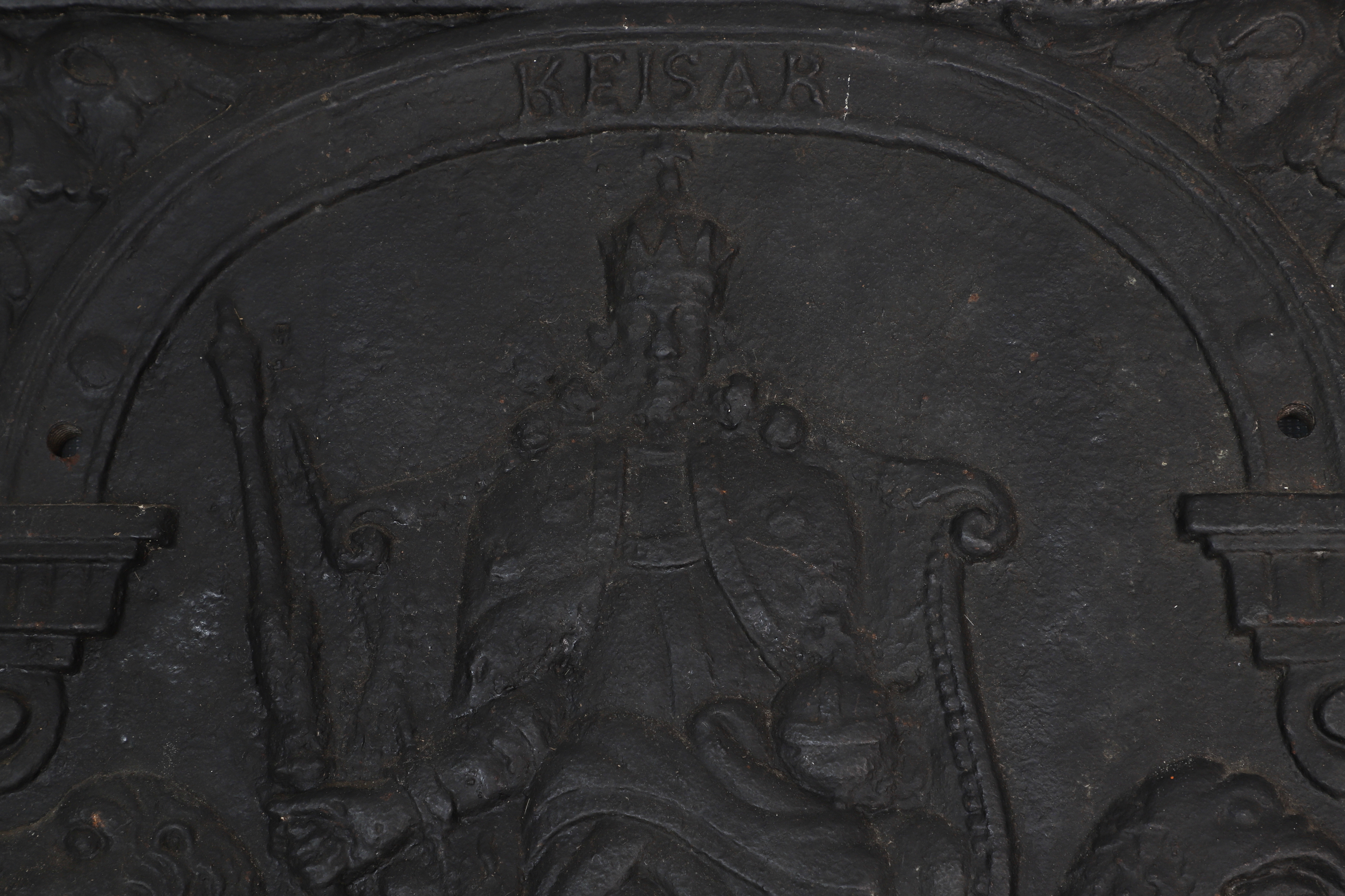 Images for 2184031. SITTING OVEN PLATE, cast iron, Diö mill, 18th ...