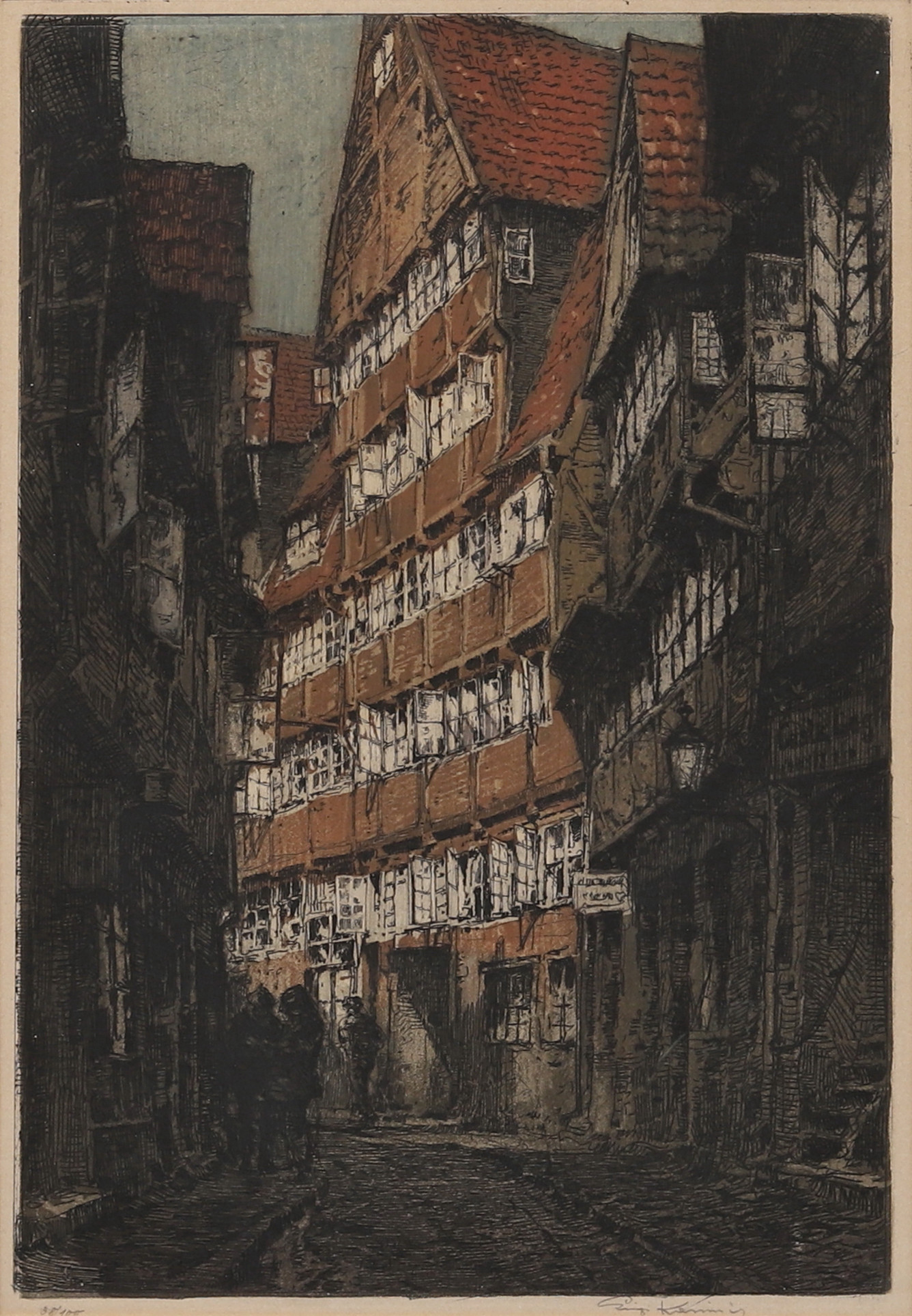Images for 2184328. LUIGI KASIMIR. Hamburg, early 20th century, etching ...
