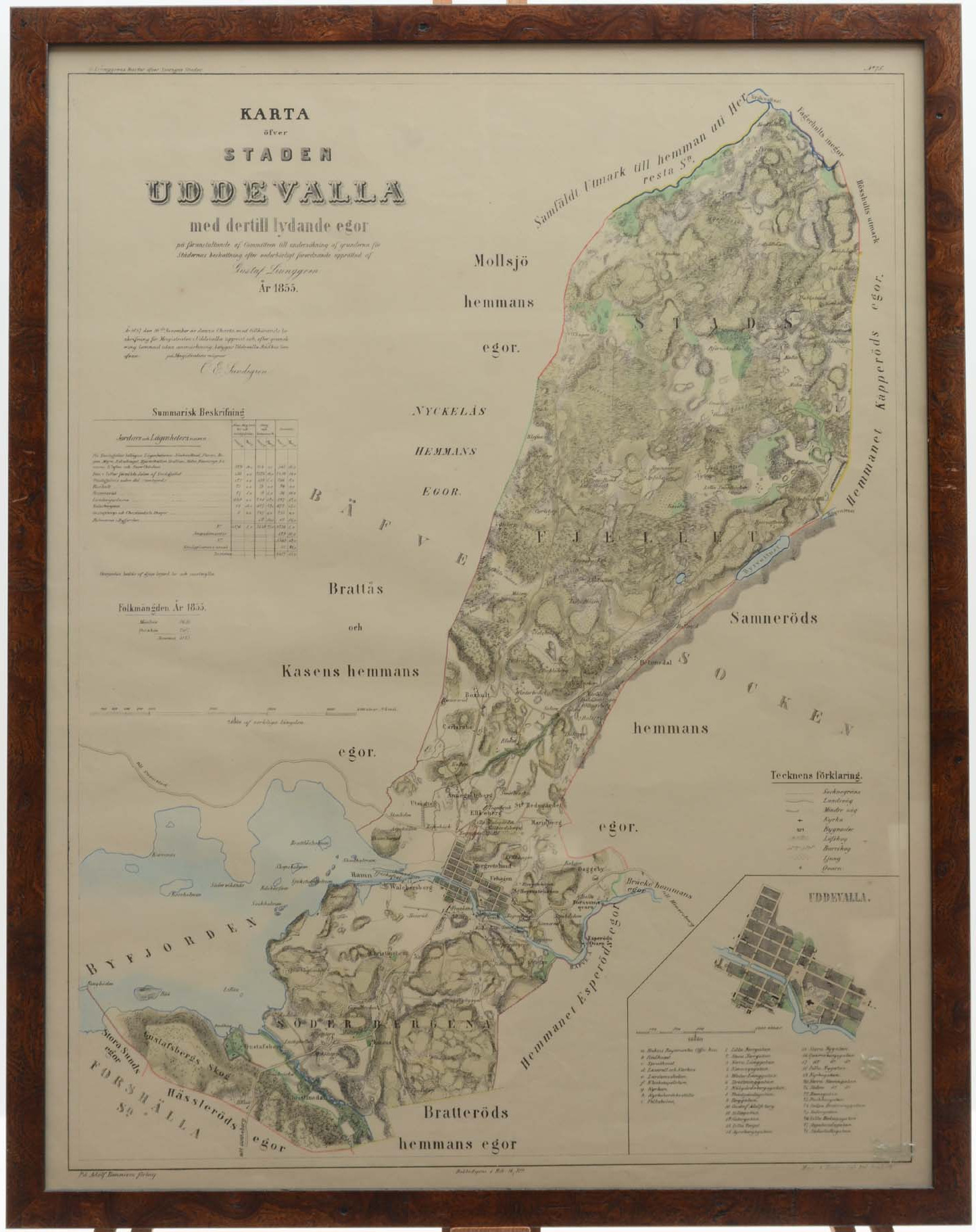 Images for 2189578. Ljunggren's map of the city of Uddevalla with ...