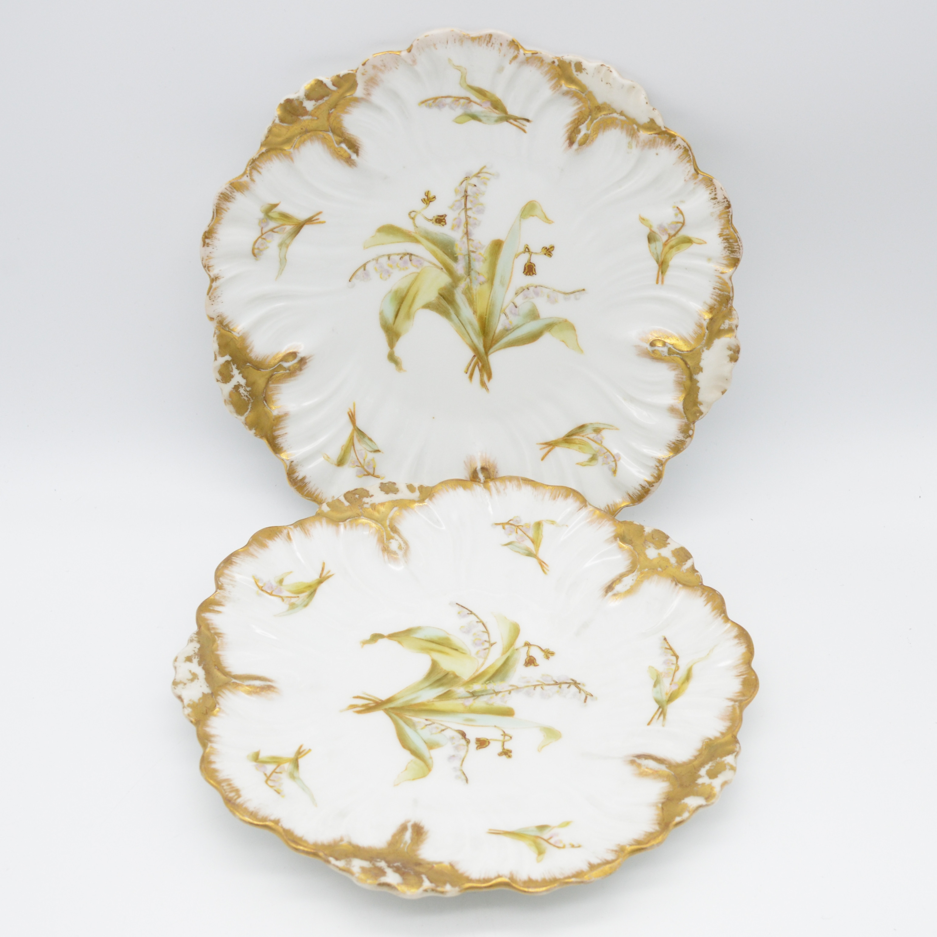 Images for 2191035. 2 ANTIQUE LIMOGES FRANCE ELITE PORCELAIN PLATES ...
