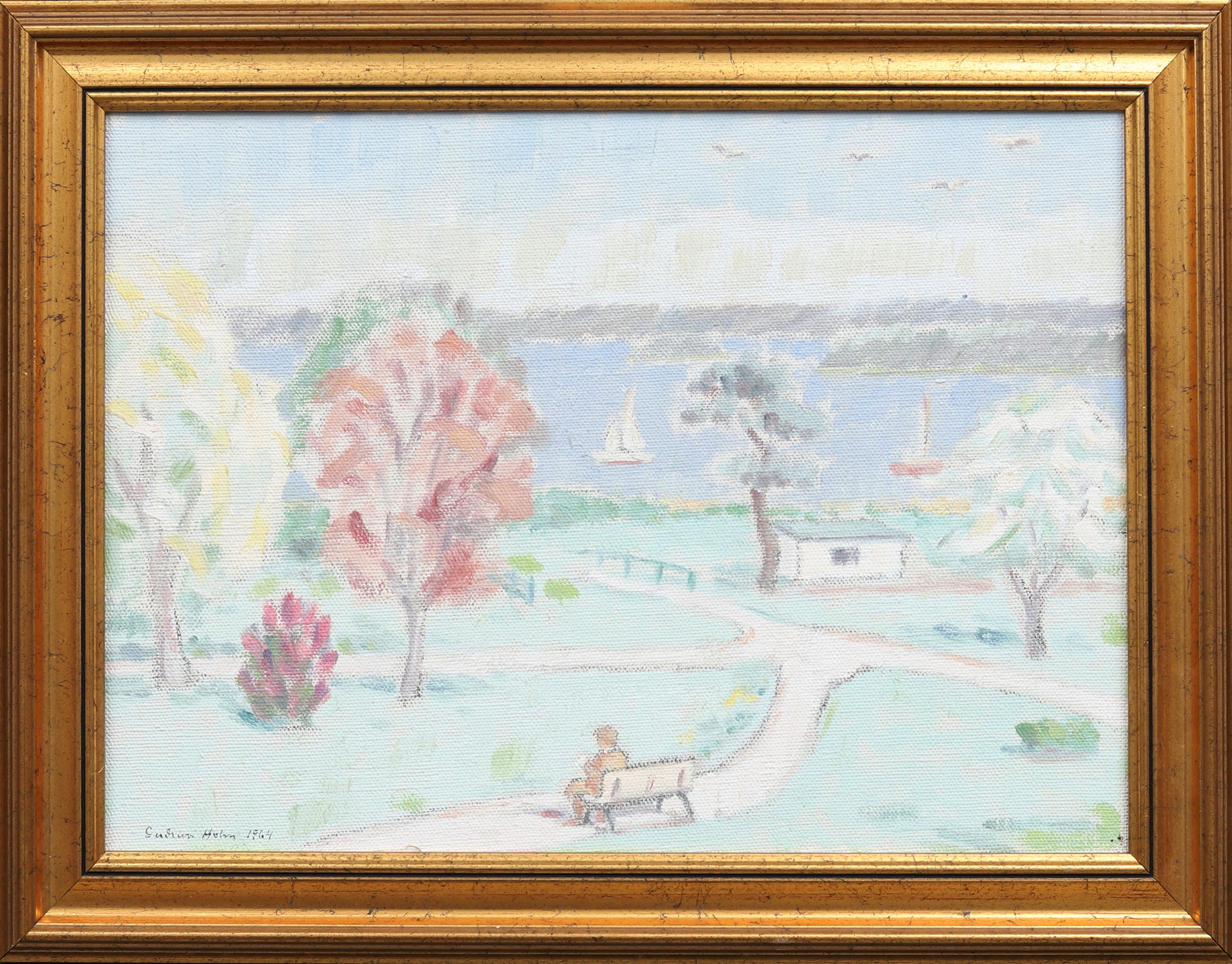 Images for 2191638. GUDRUN HOLM. Archipelago landscape, oil on canvas ...