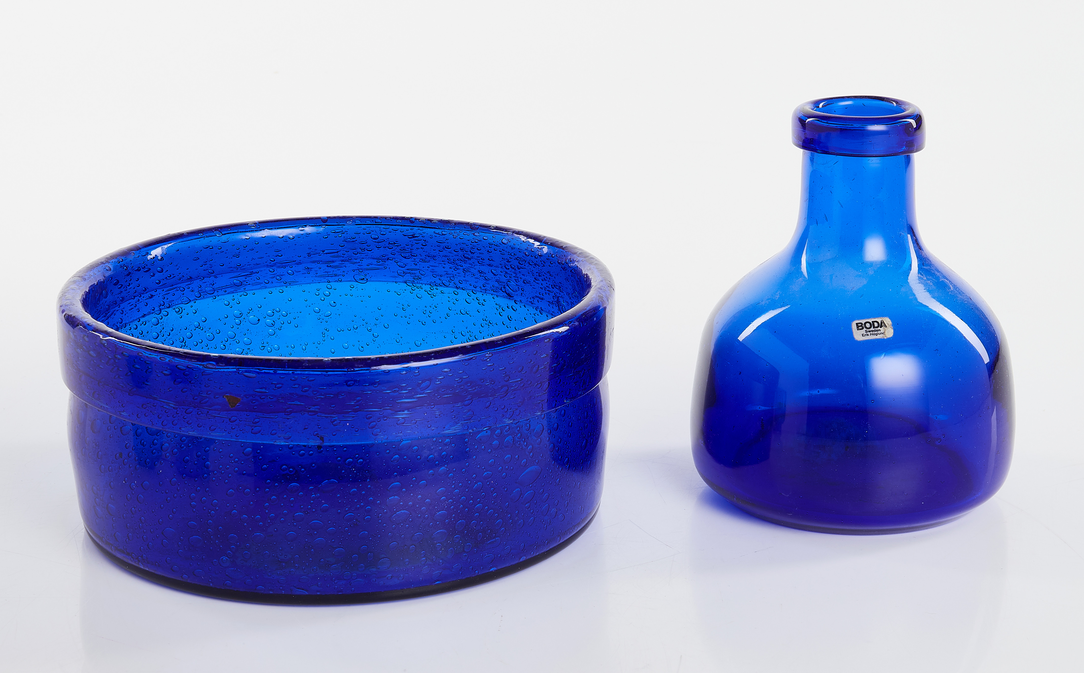 Bilder zu 2191899. ERIK HÖGLUND. Ein Menge Glas, 5 Teile, Glashütte ...