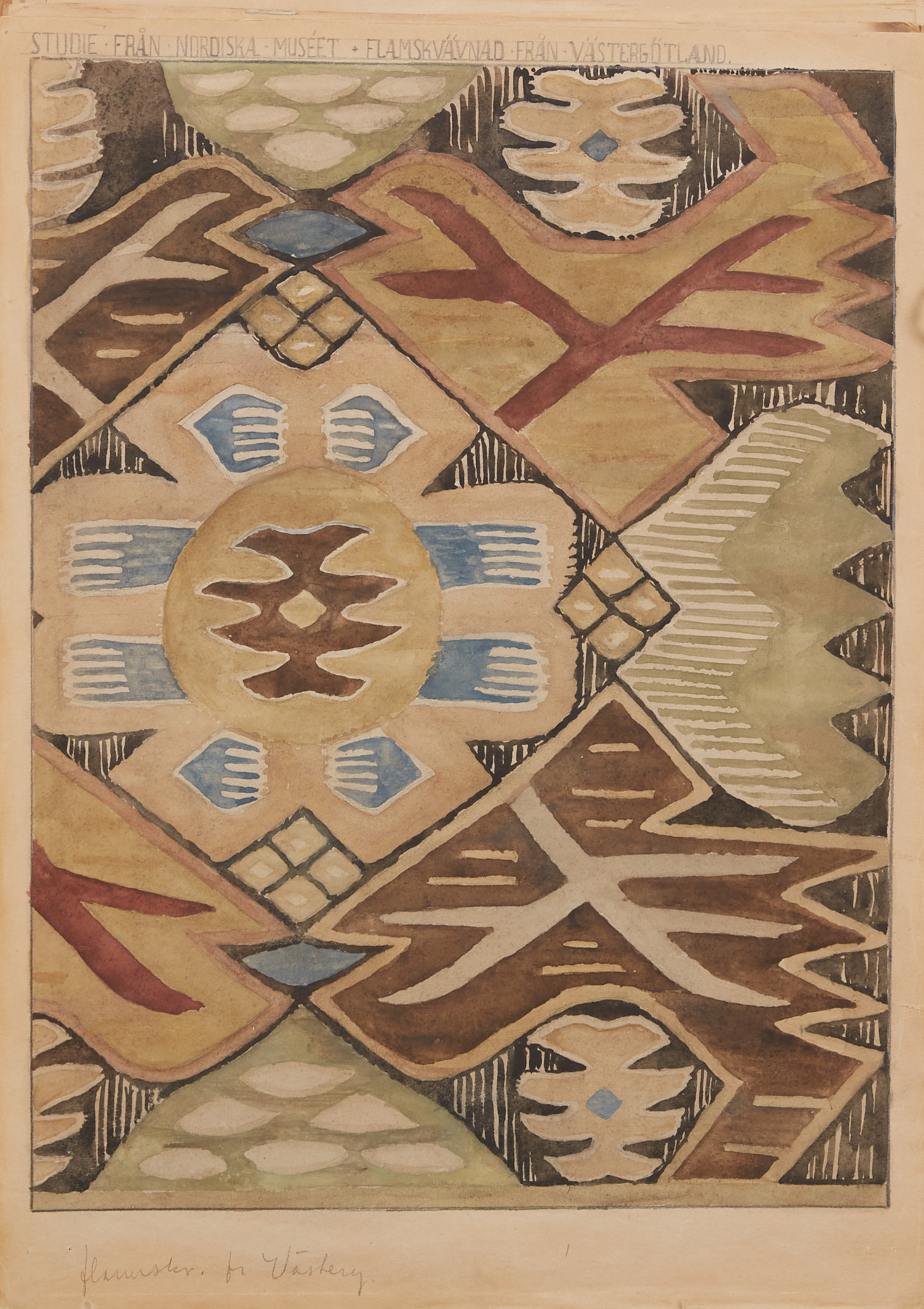 Images for 2192890. BRITA JOHANSSON. Patterns for carpets and textiles ...