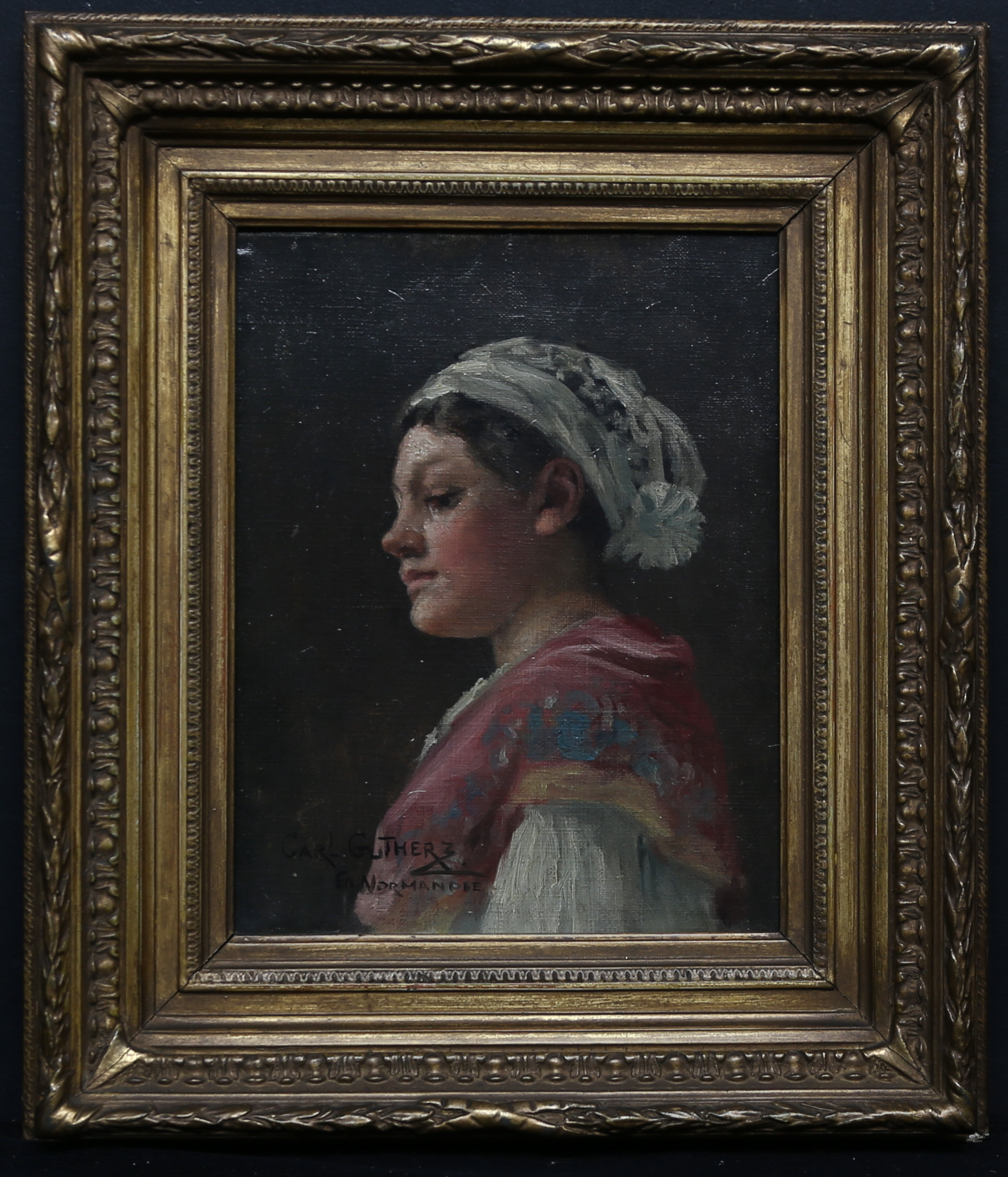 Images for 2192990. CARL GUTHERZ. Oil on canvas, "A Normandy", Signed ...
