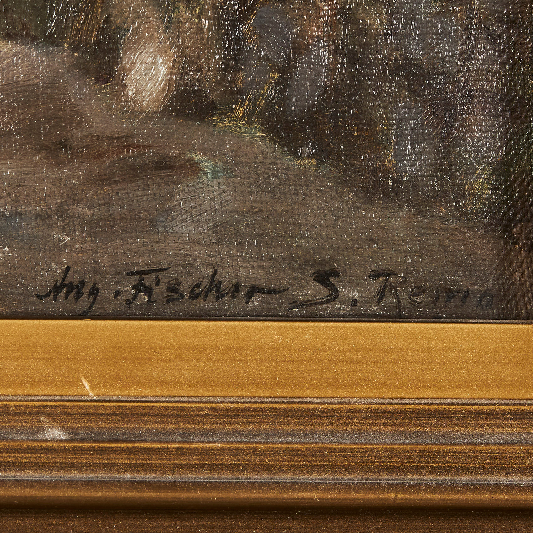 AUGUST FISCHER (DANMARK, 1854-1921). Motiv från San Remo, signerad ...