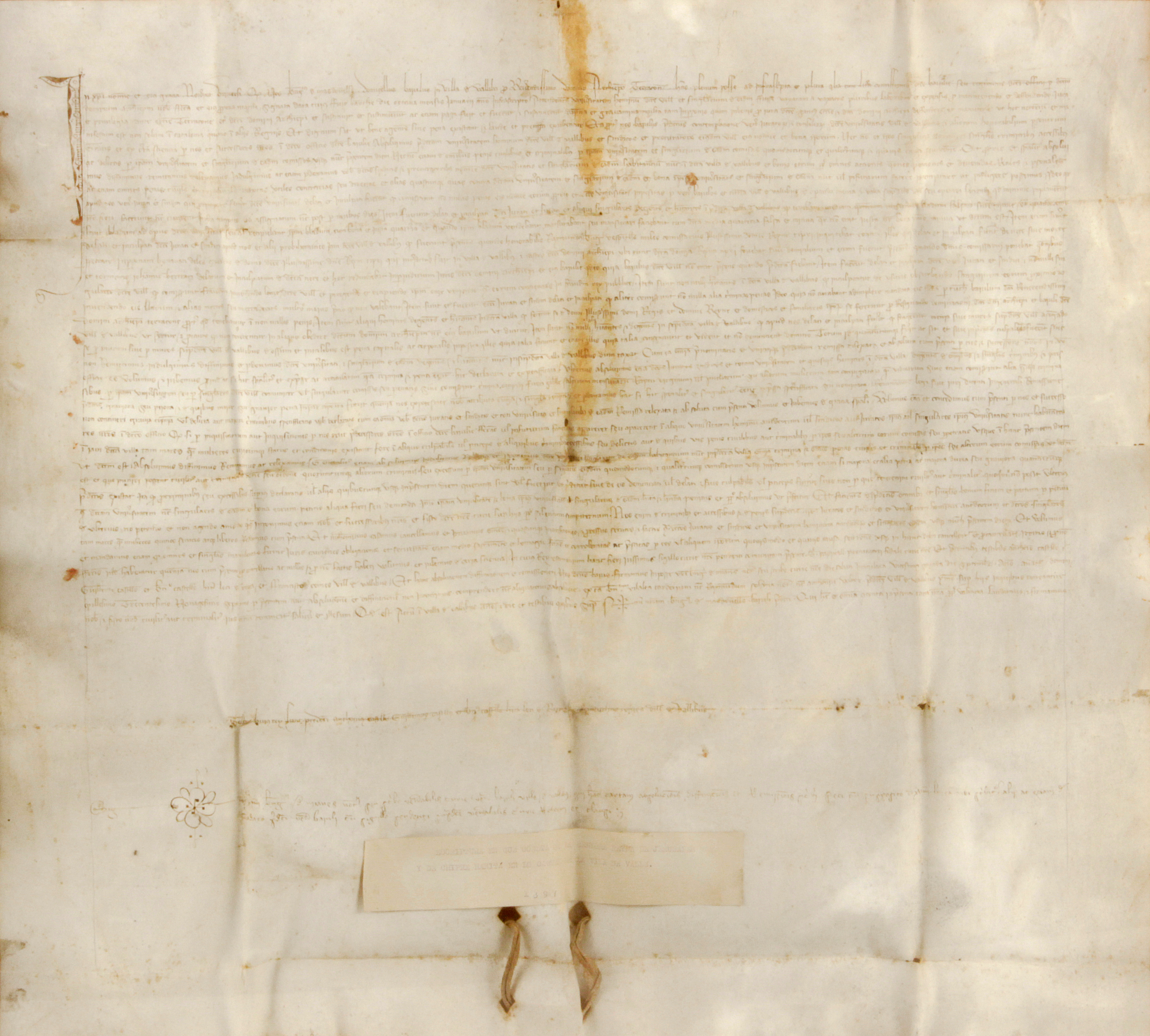 Images for 2194619. LEGAL DOCUMENT XIV CENTURY. Ink on parchment ...