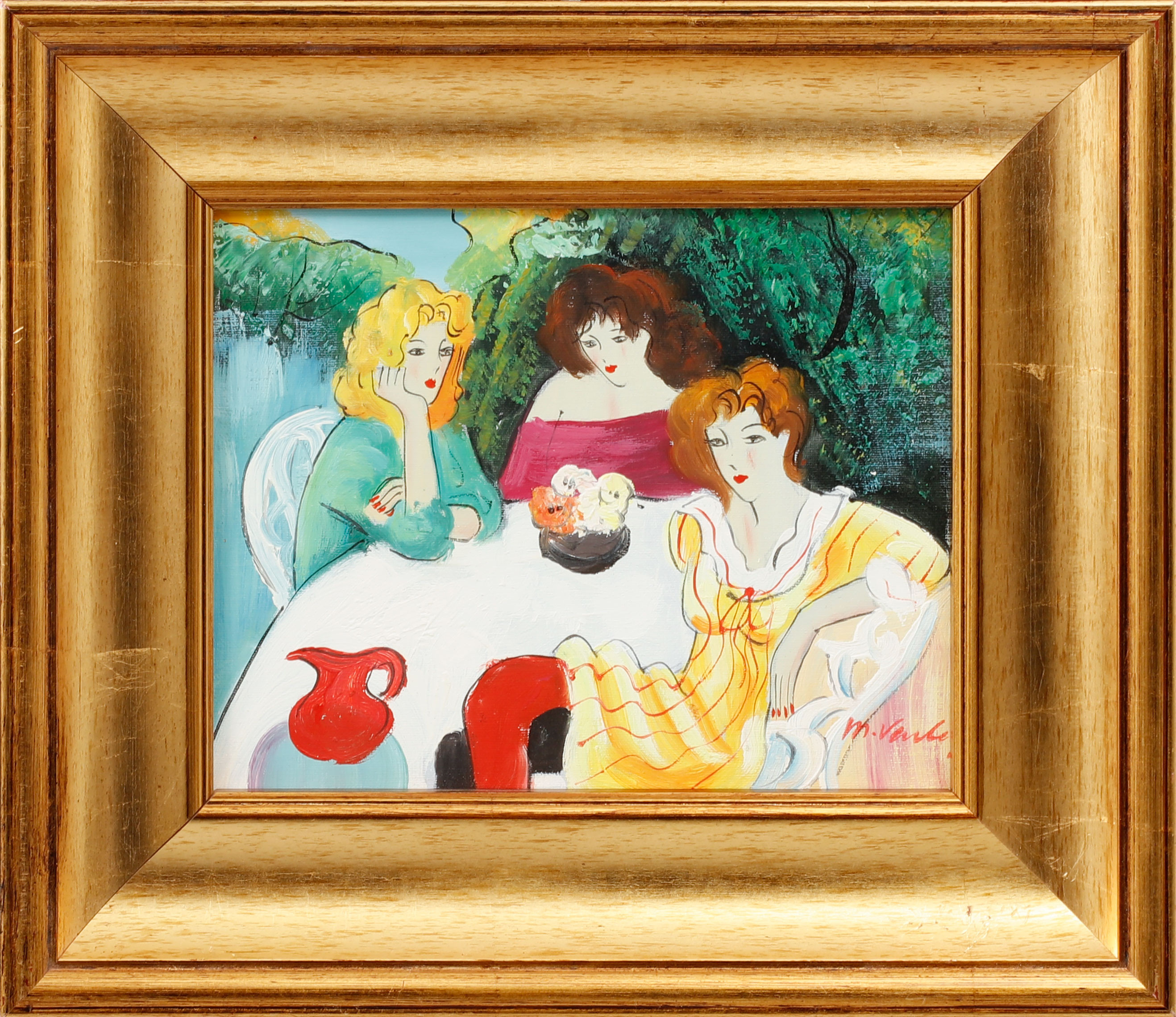 Images for 2195614. MARY VARLEY. Figure scene, oil on canvas, signed ...