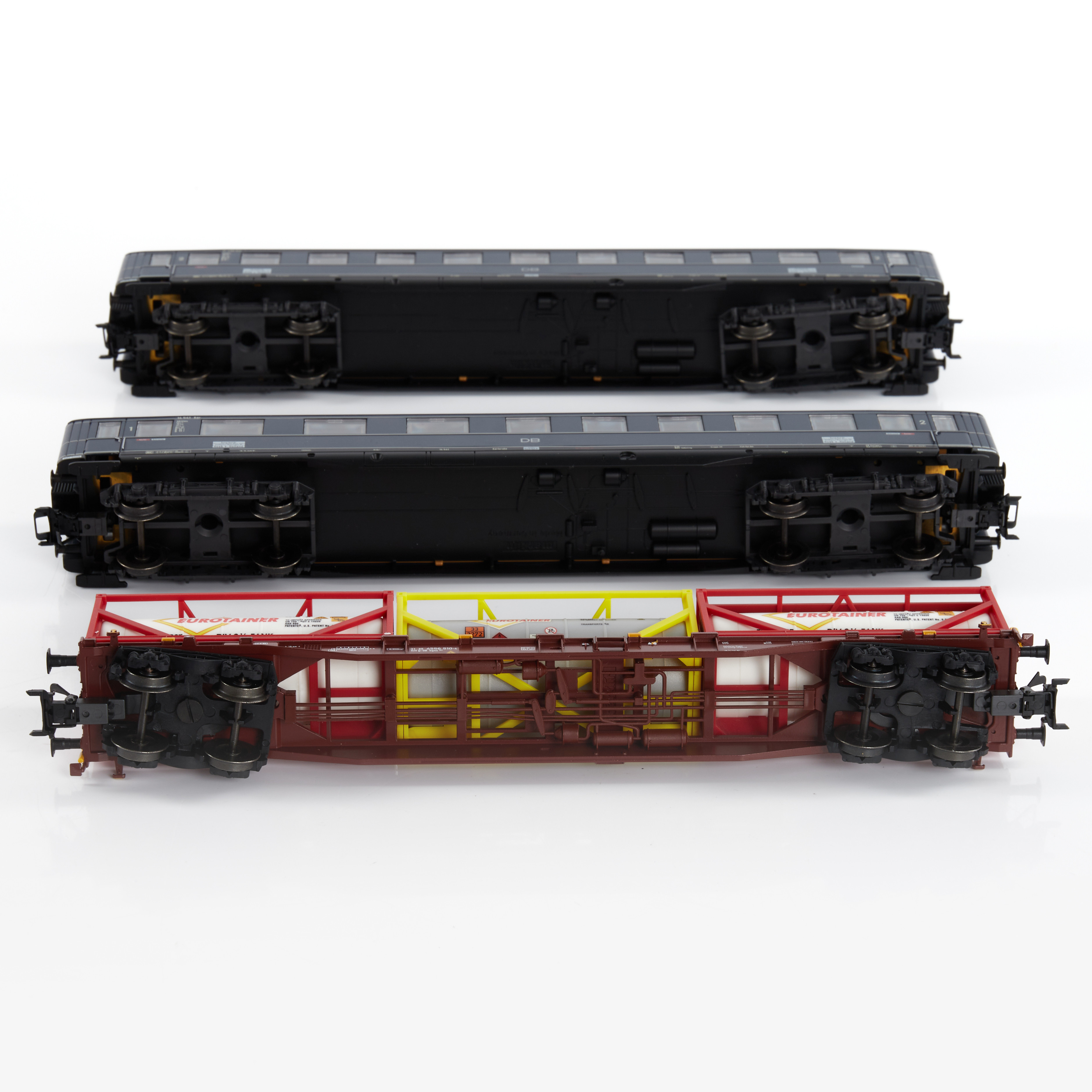 Images for 2200135. MÄRKLIN. 1 freight wagon (47072) and 2 "Rheingold ...