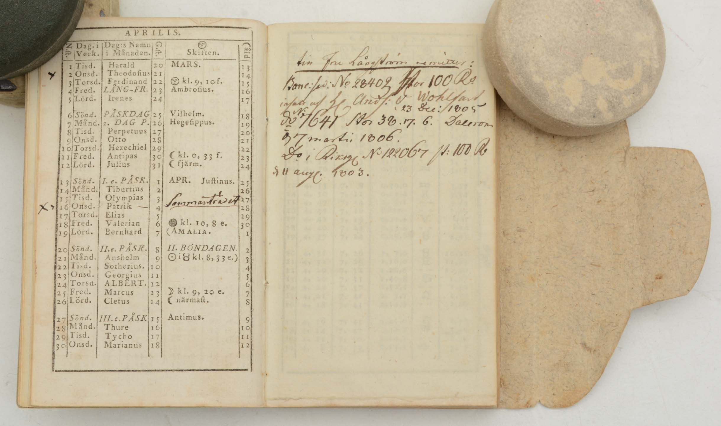 Images for 2202756. Sweden's military and civil calendar for the year ...