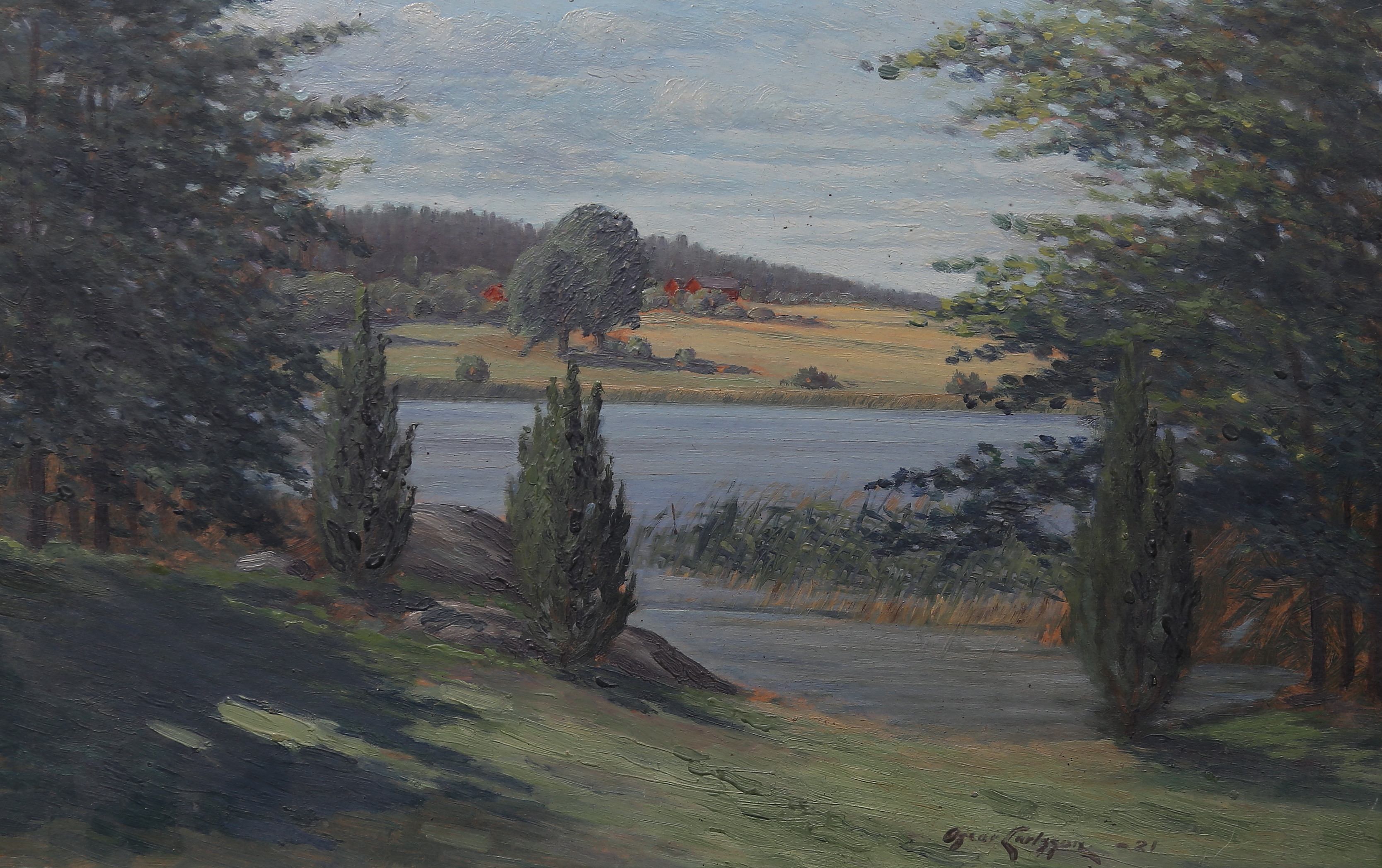 Images for 2207229. OSCAR CARLSSON. Oil on Board, signed and dated -21 ...