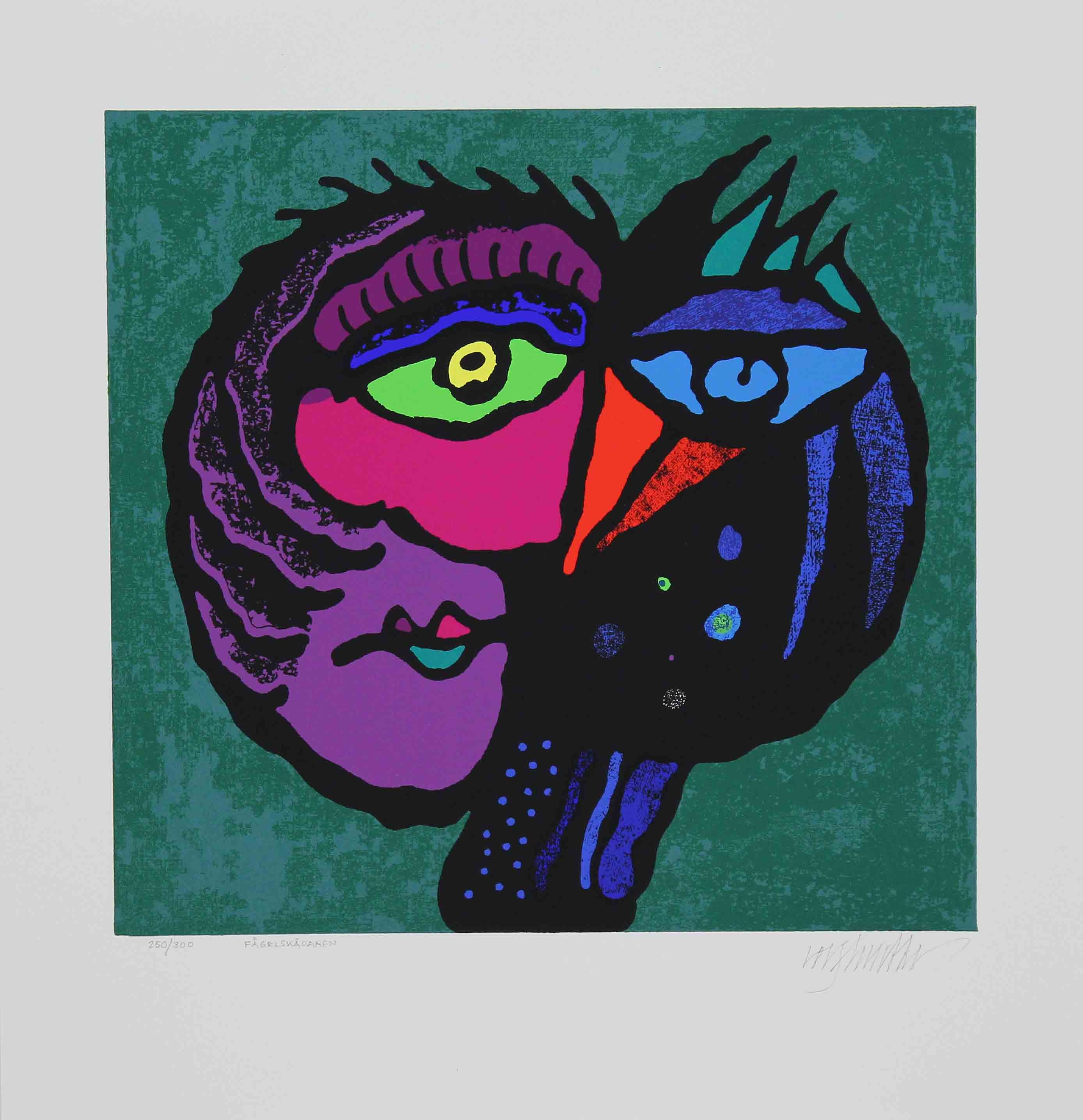 Images for 22093. ROLF LEMBKE. "The Bird Watcher". Serigraphy. Signed ...