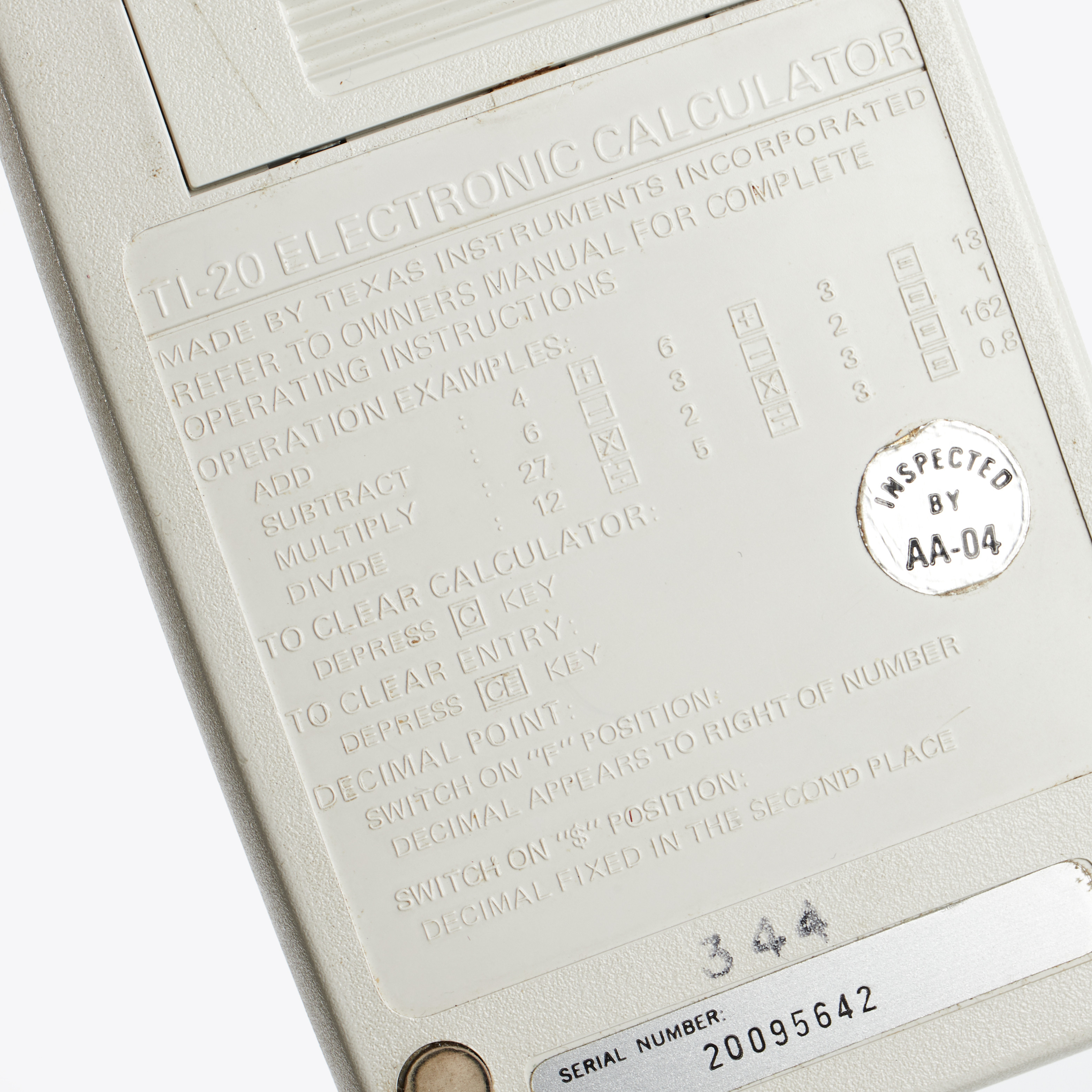 Bilder för 2209436. EXACTRA TI-20, Texas Instruments, Electronic ...