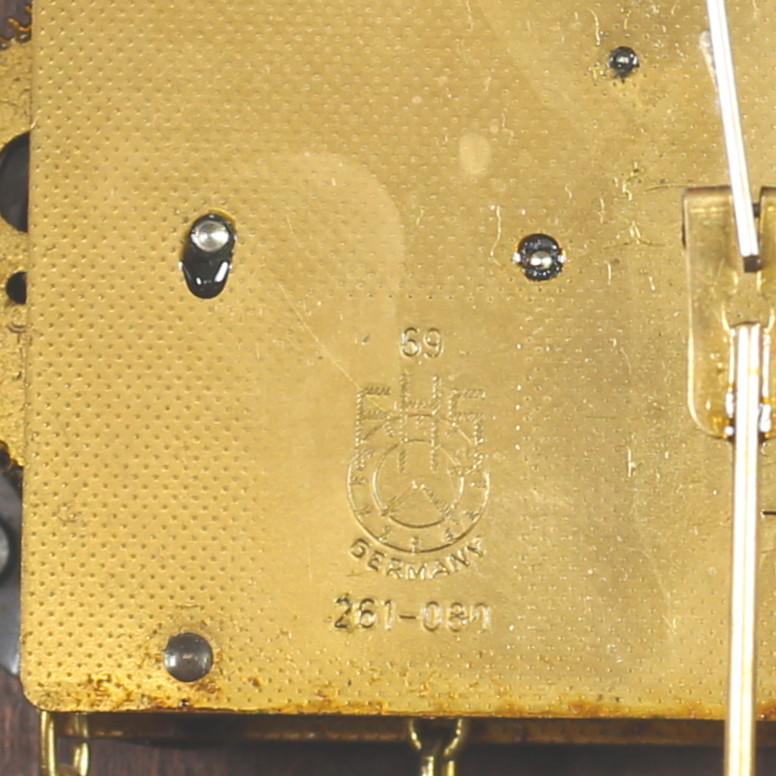 Images for 2210089. WALL CLOCK, wooden frame, metal fittings. Franz ...