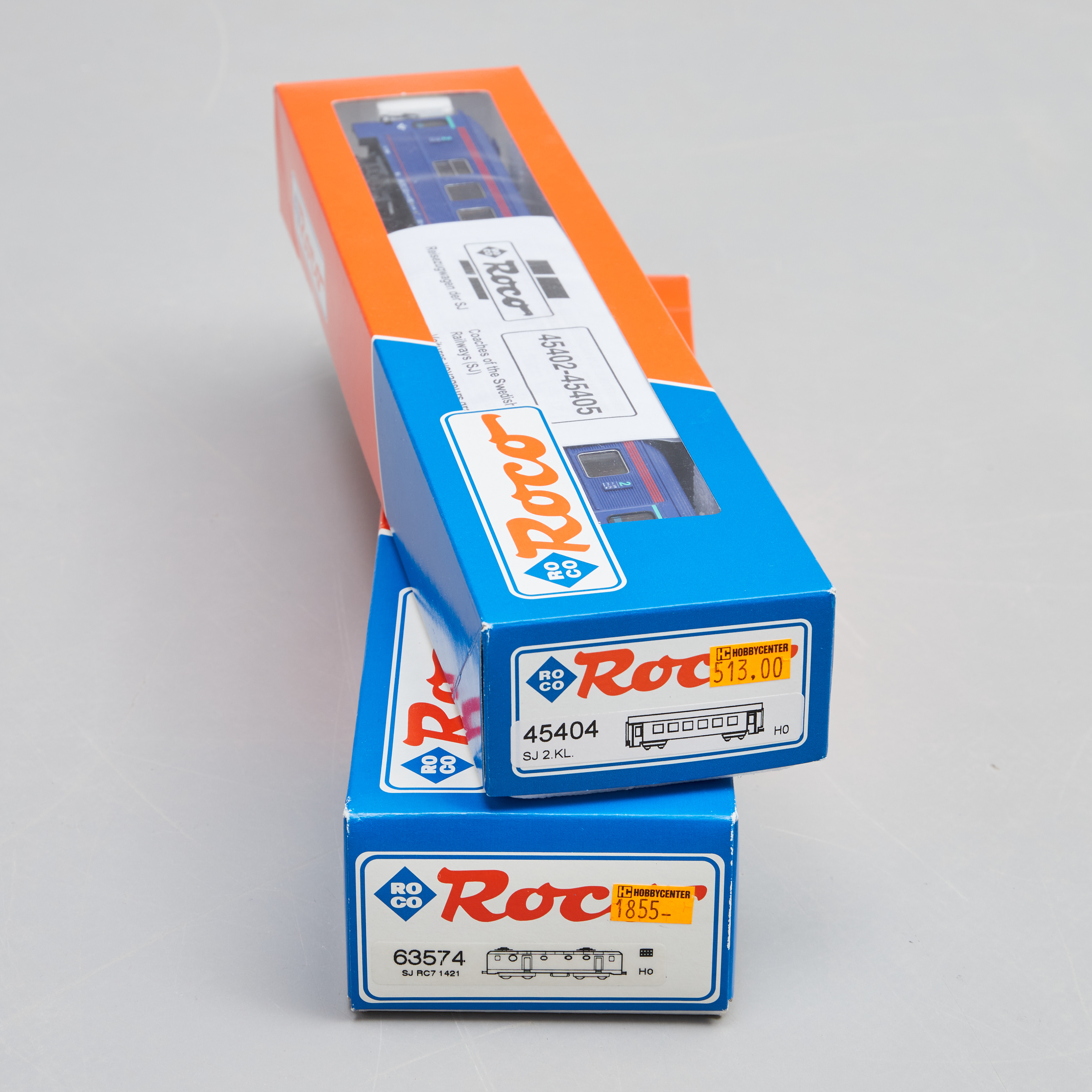 Images for 2210935. ROCO H0 Locomotive and wagon, 63574 / 45404, SJ ...