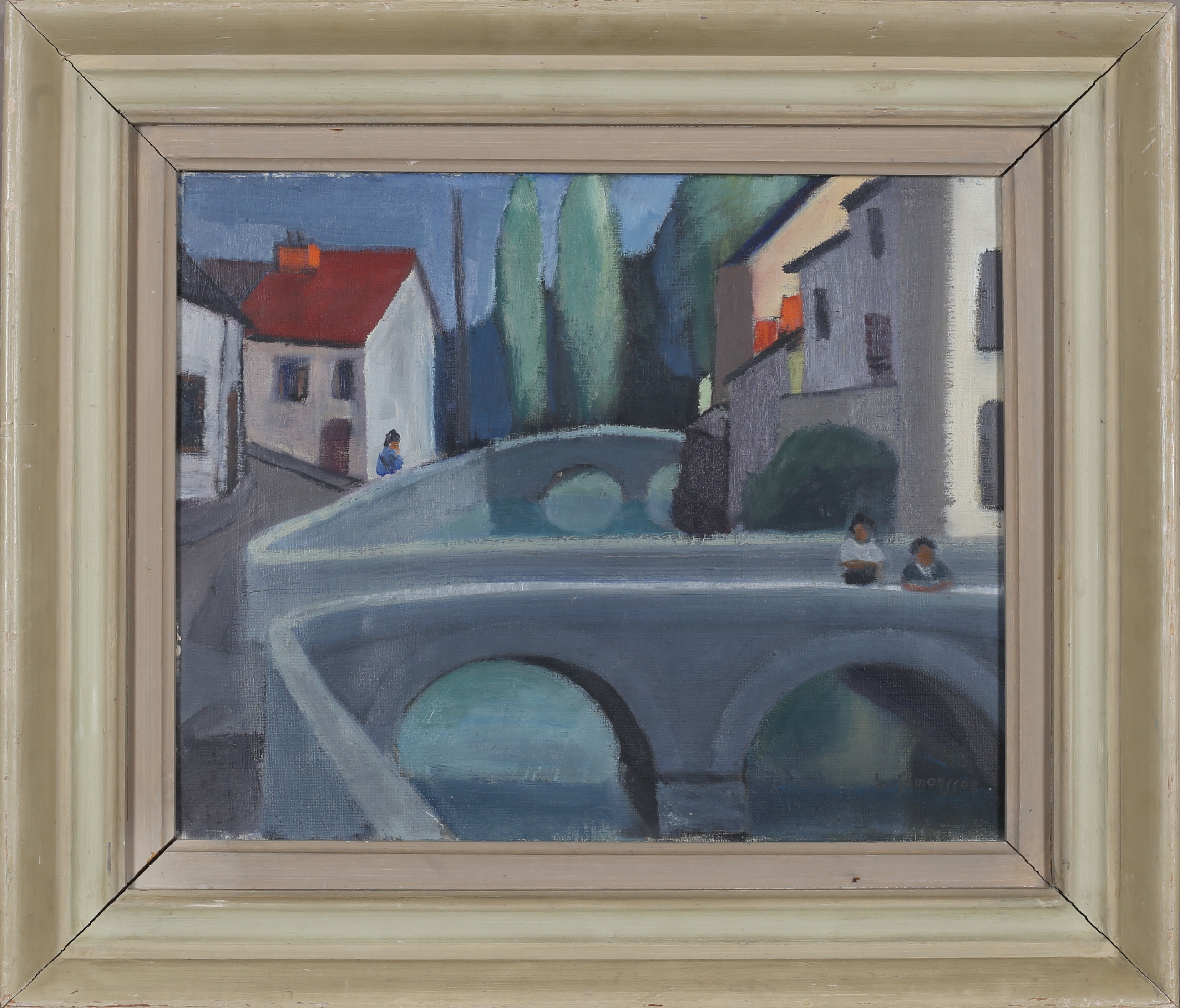 Images for 2212049. BIRGER SIMONSSON. Oil on canvas, "The Bridges ...