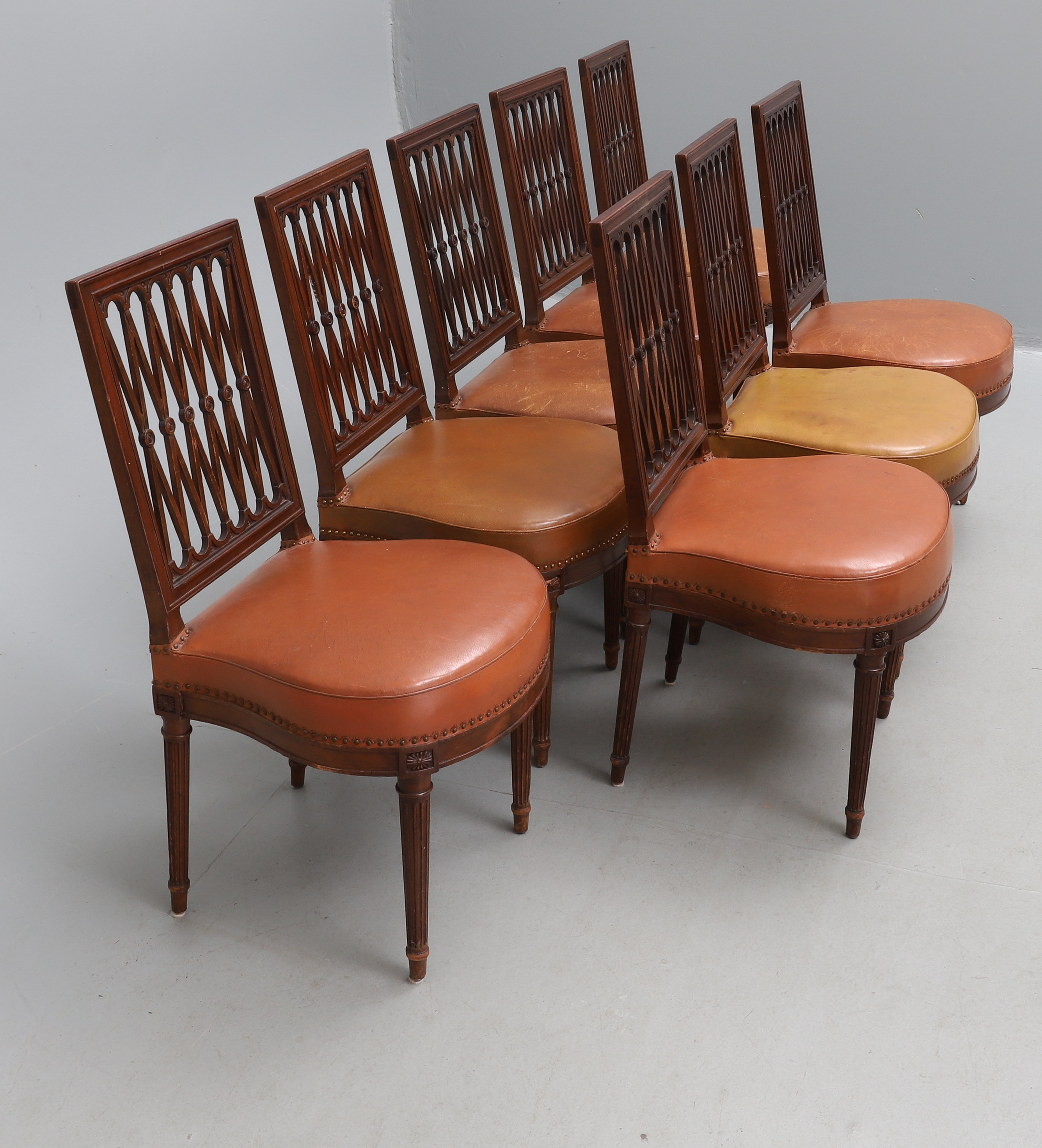 Images for 2212356. A SET OF EIGHT REPRODUCTION LOUIS XVI STYLE ...