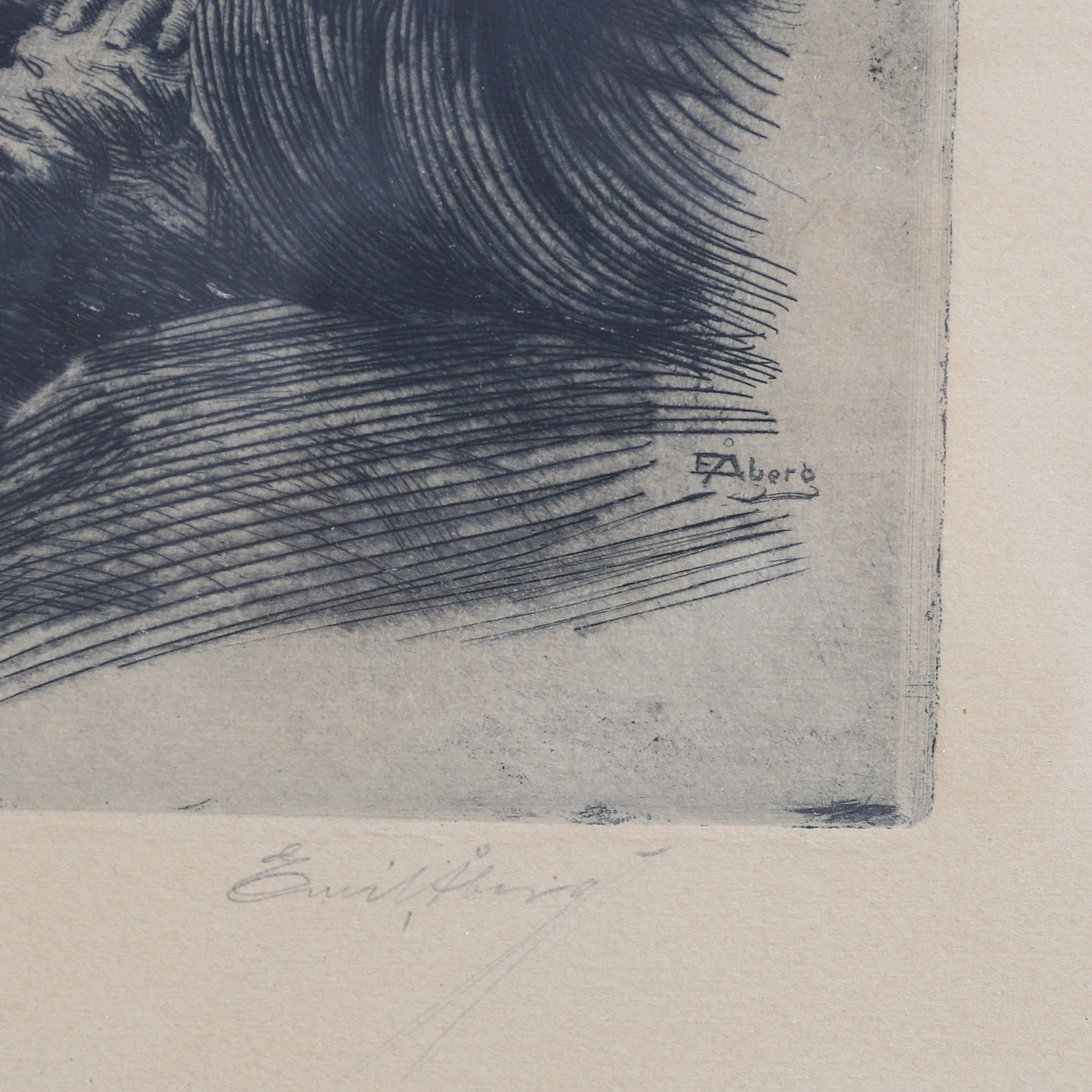 EMIL ÅBERG. etsning, signerad. Konst - Grafik - Auctionet