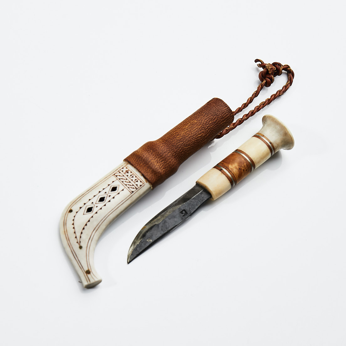 Images for 2216475. JOHAN MÄRAK. knife, for women, half horn, Jokkmokk ...