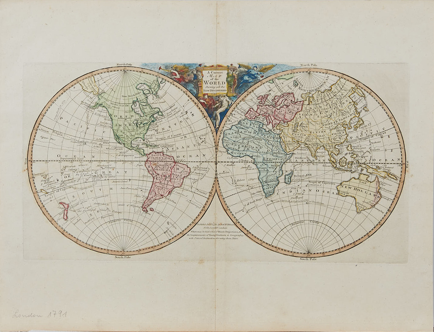 Images for 2217096. A Correct Map of the World Shewing all the New ...