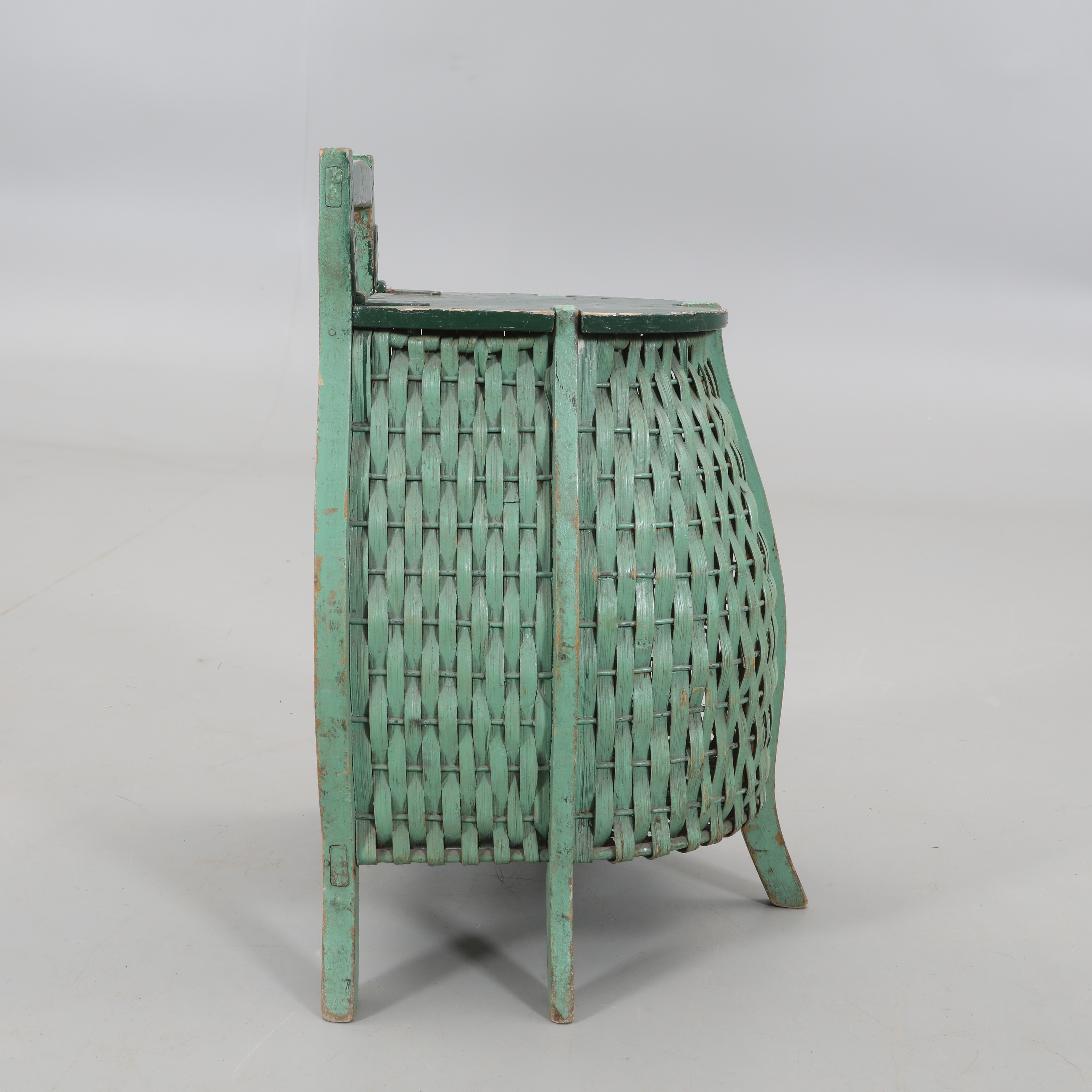 Images for 2220565. PIMPLE CHAIR/FISHING BASKET, rattan, first half of ...