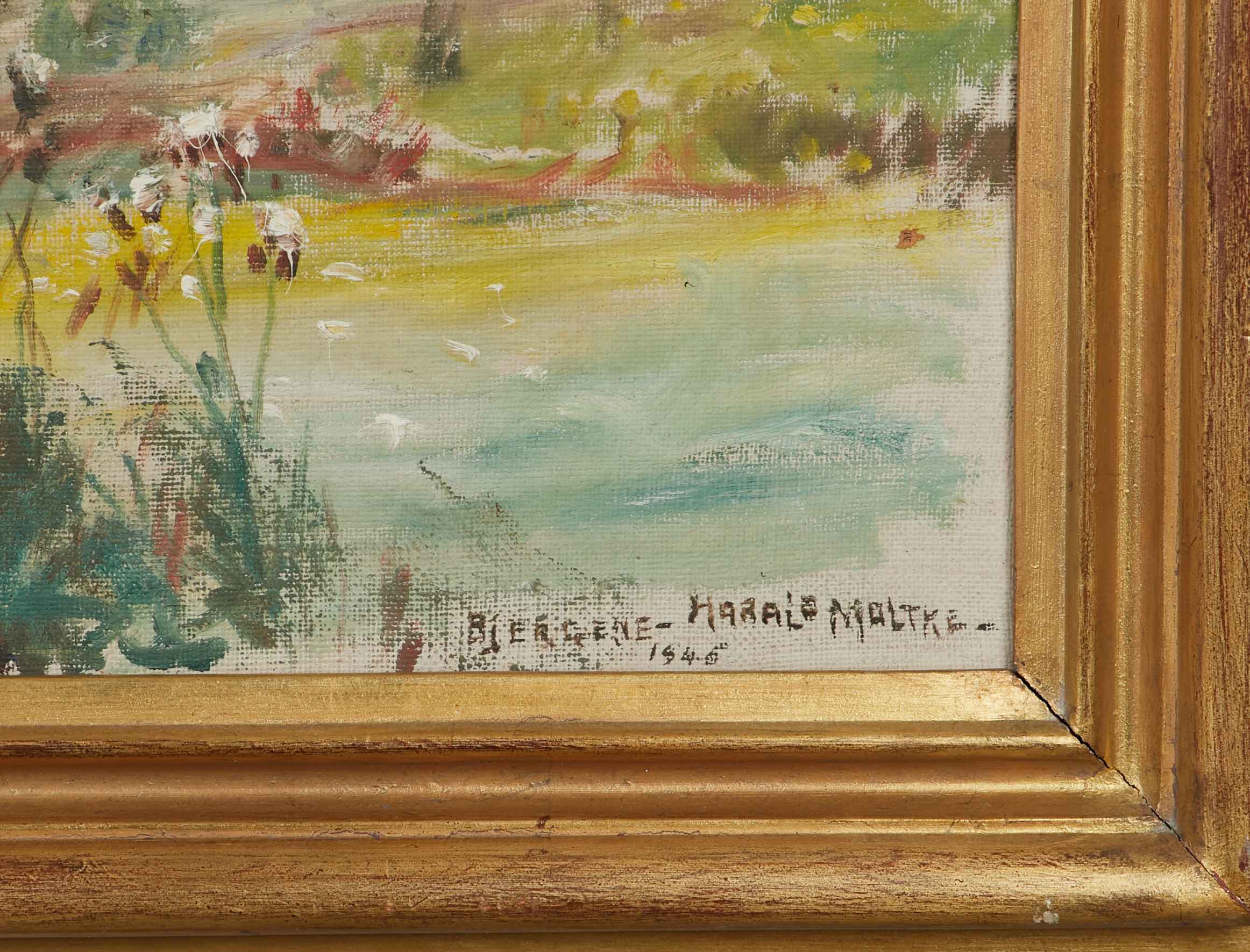 Images for 2222687. HARALD MOLTKE. Landscape with road, oil on canvas ...