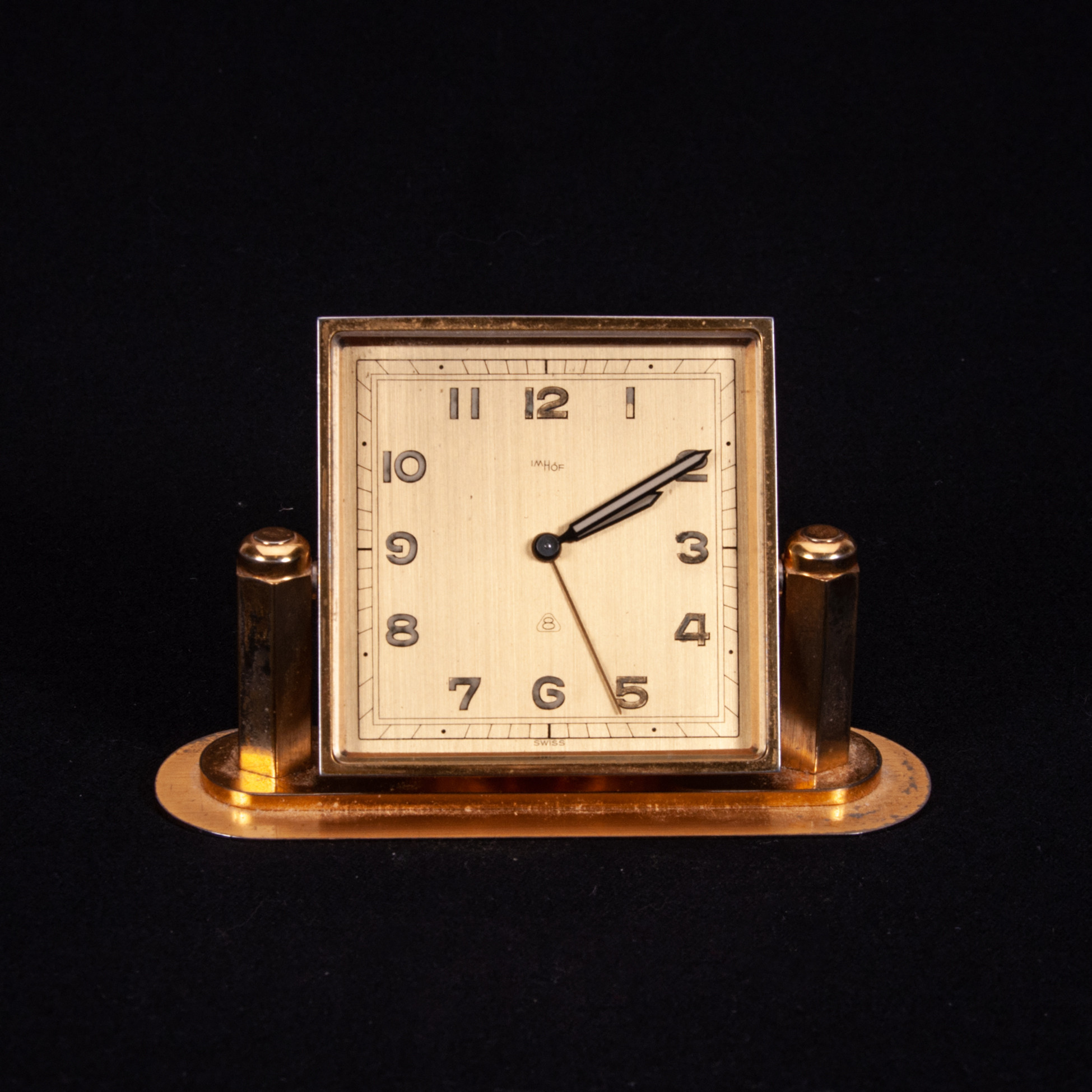 Images for 2222914. ARTHUR IMHOF. Table clock, Art Deco, brass and ...