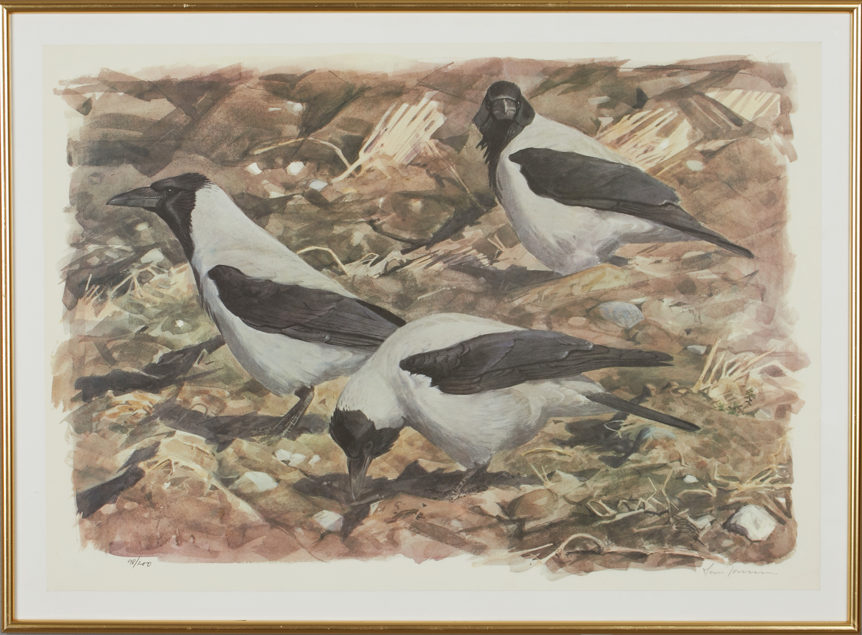 Images for 2223516. LARS JONSSON. "Crows", signed and numbered 98/200 ...