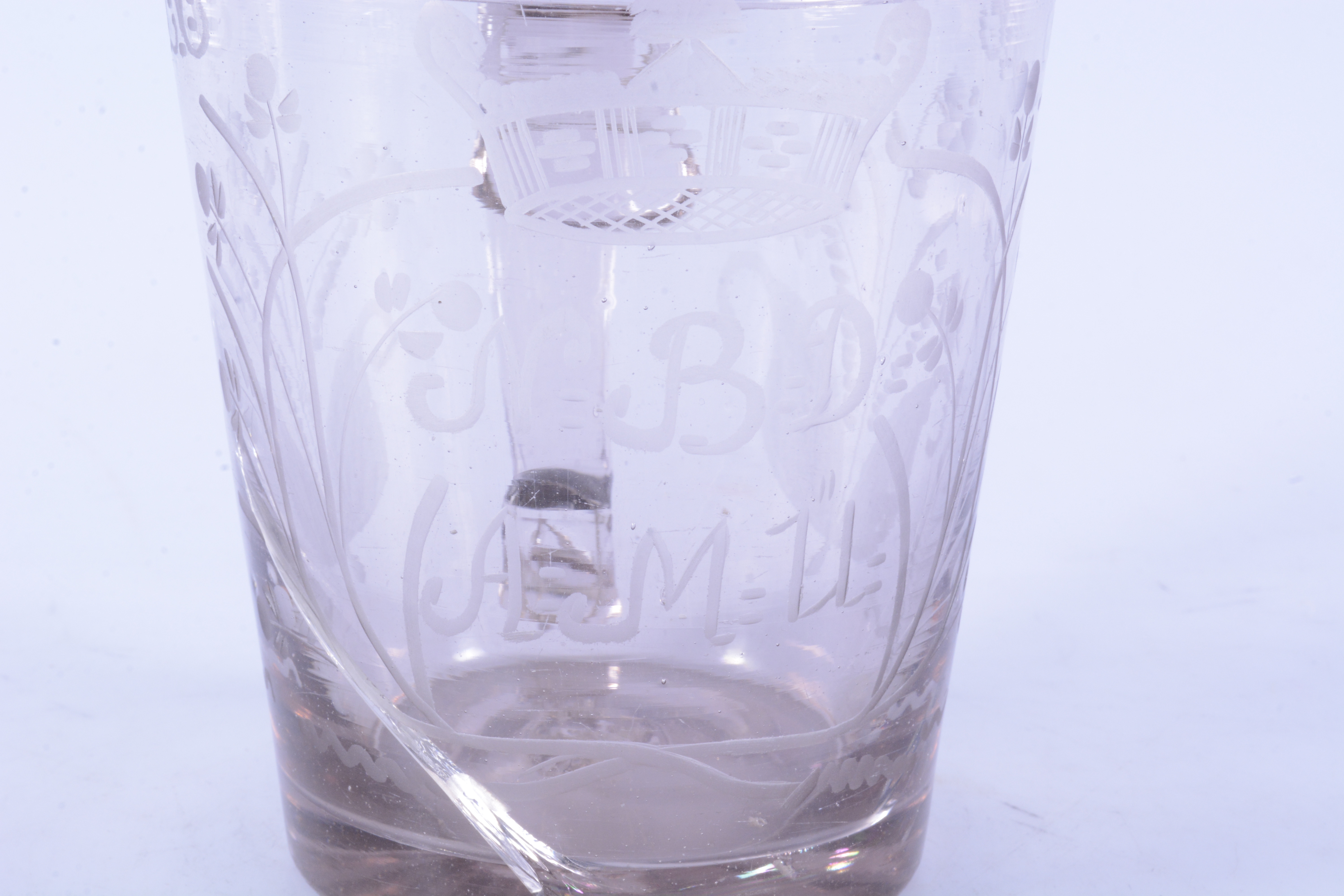 Bilder för 2227644. LOCKBÄGARE, glas, Henrikstorps Glasbruk, 1700 ...