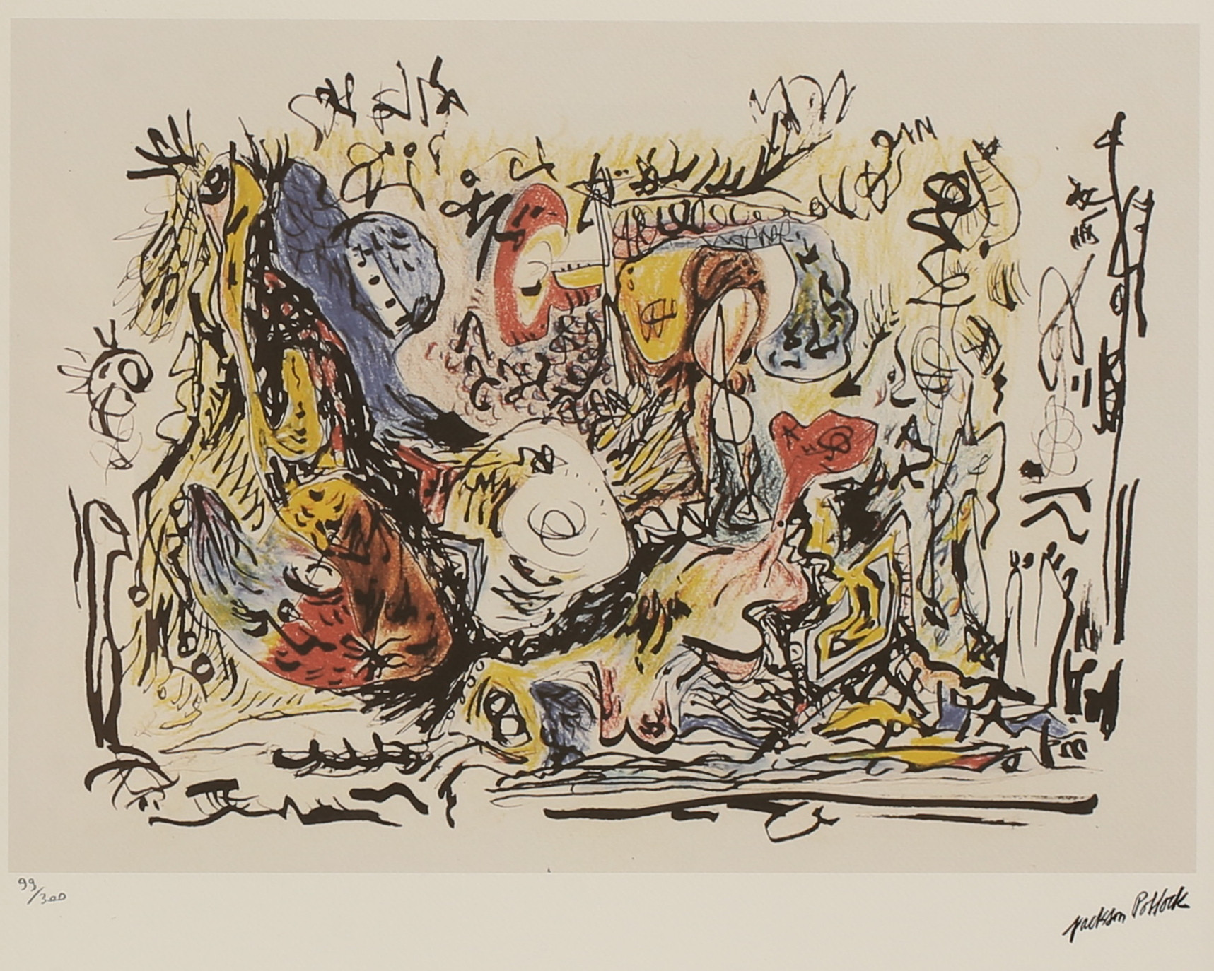 Images for 2228386. JACKSON POLLOCK. After, "Untitled II 1945 ...