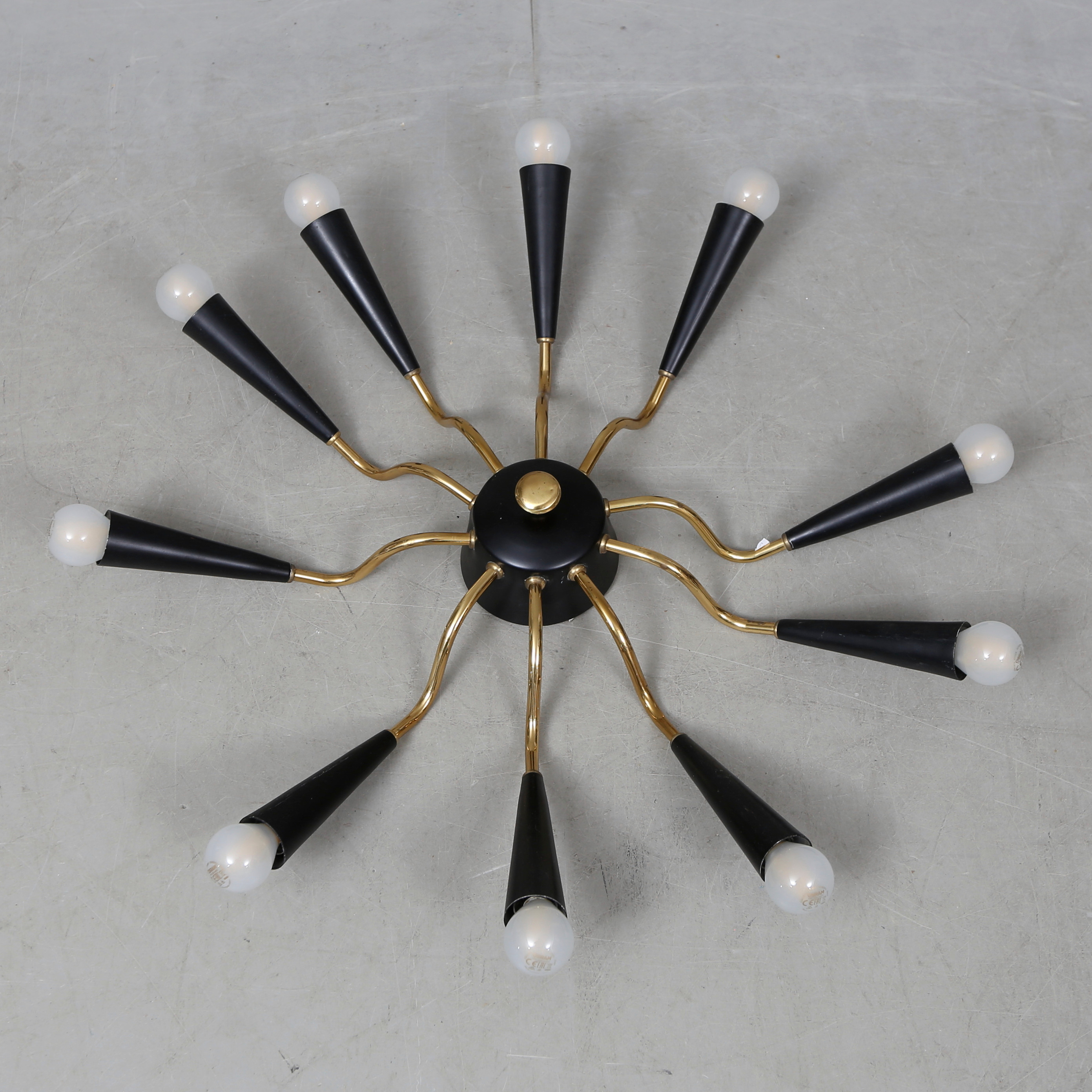 Images for 2233779. CEILING LAMP, sputnik type, probably Italy, 1950s ...